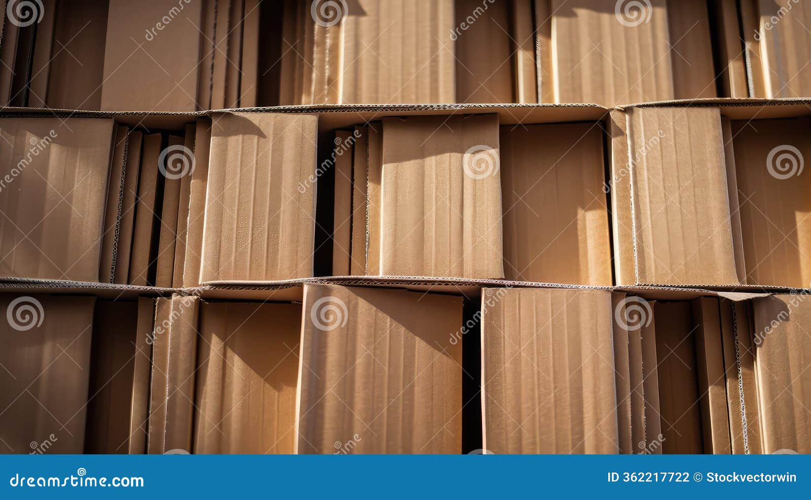 Texture Cardboard Box Blank Stock Illustration - Illustration of ...
