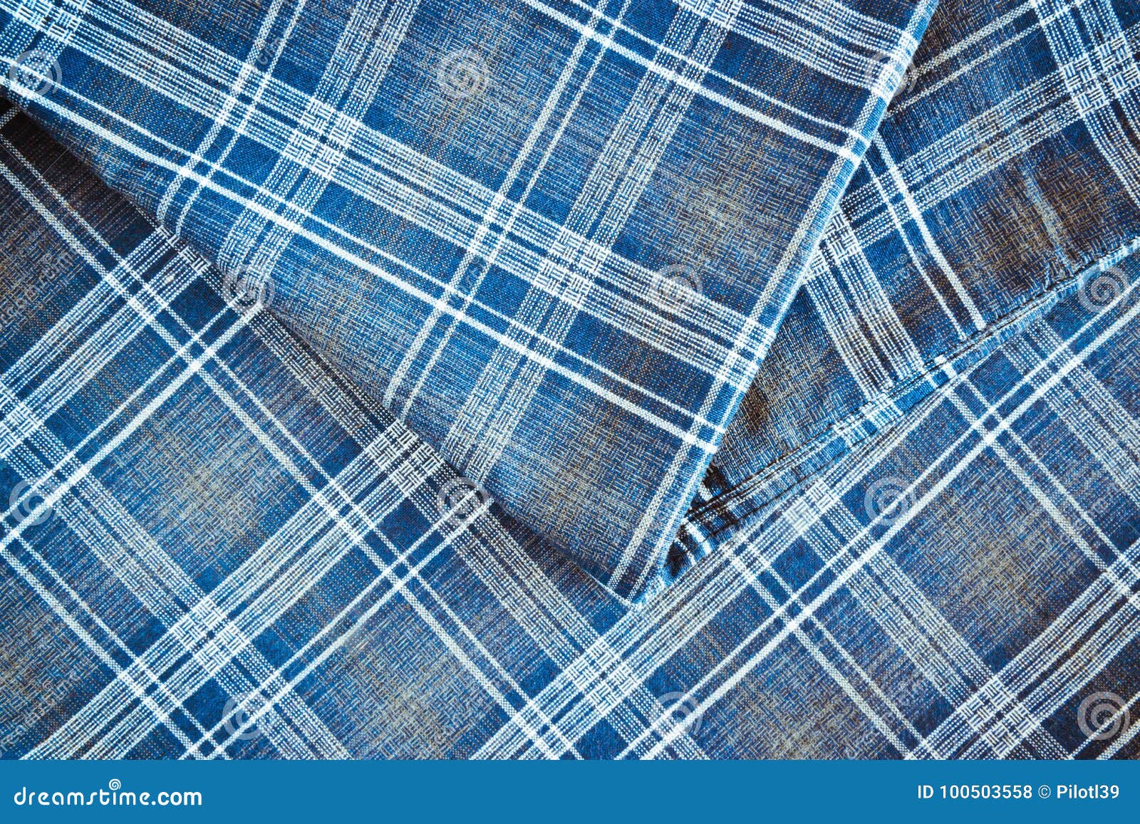 Plaid material stock photo. Image of texture, tablecloth - 100503558