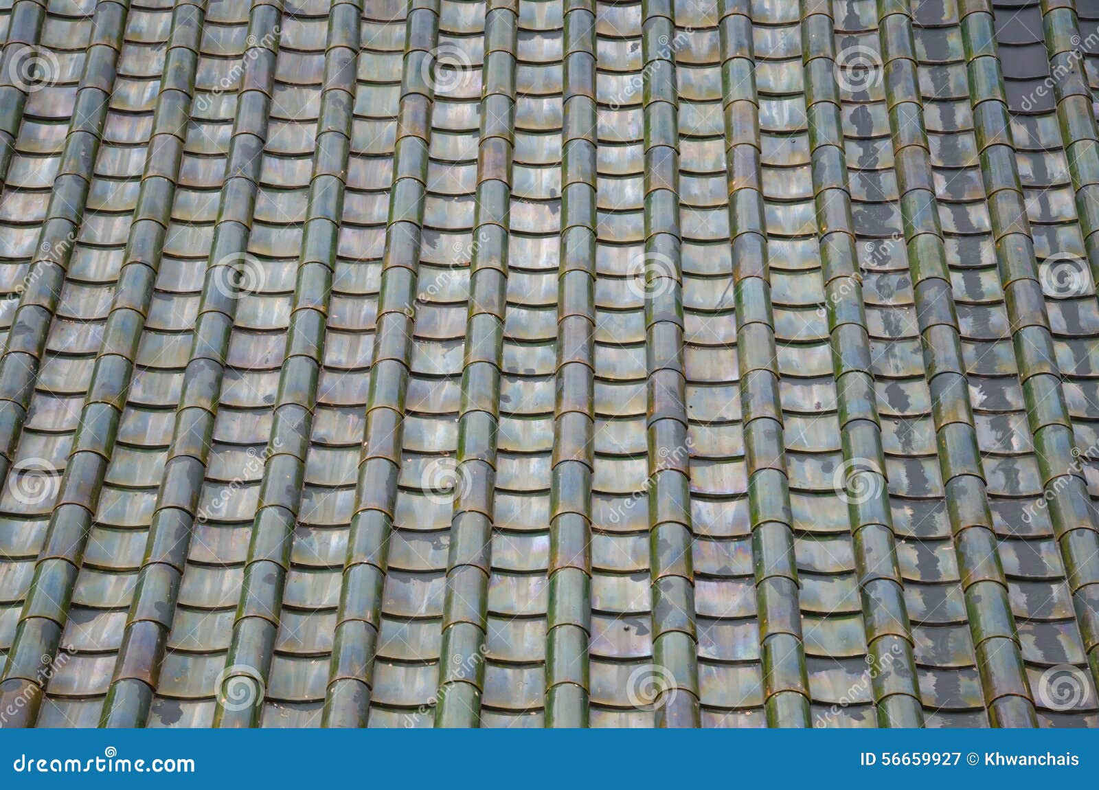 Texture Of Chinese Green Roof Stock Image | CartoonDealer.com #56659927