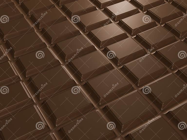 Texture of Chocolate Bar. 3d Render Stock Illustration - Illustration ...