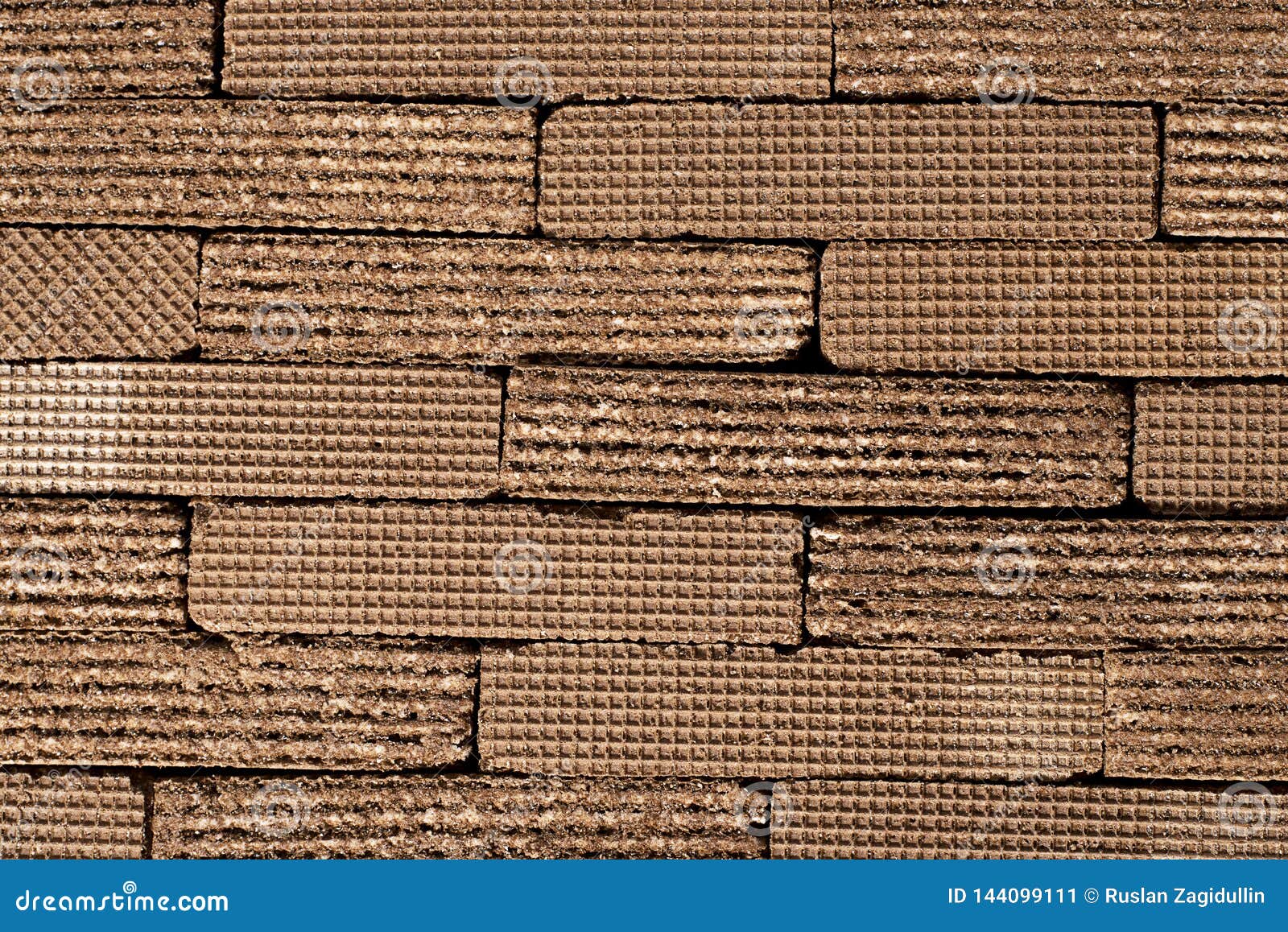 The Texture of the Chocolate Brown Wafers Stock Image - Image of ...