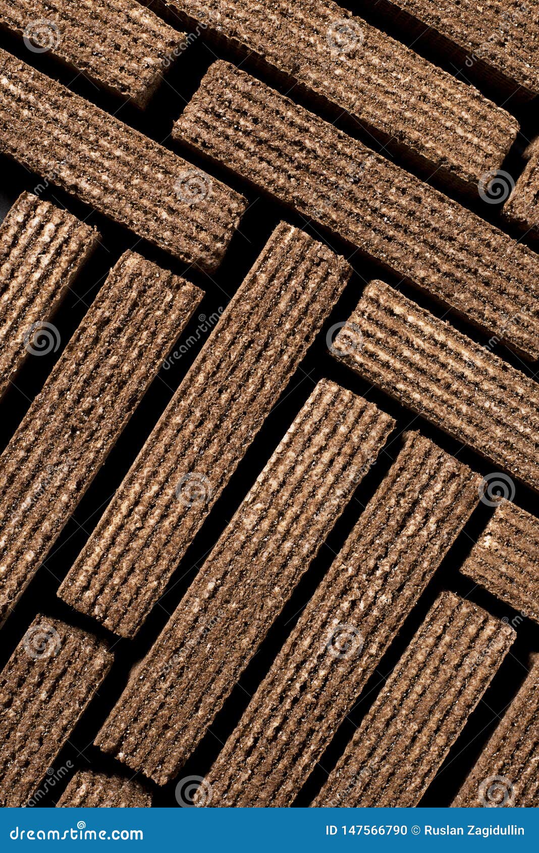 The Texture of the Chocolate Brown Wafers Stock Photo - Image of desert ...