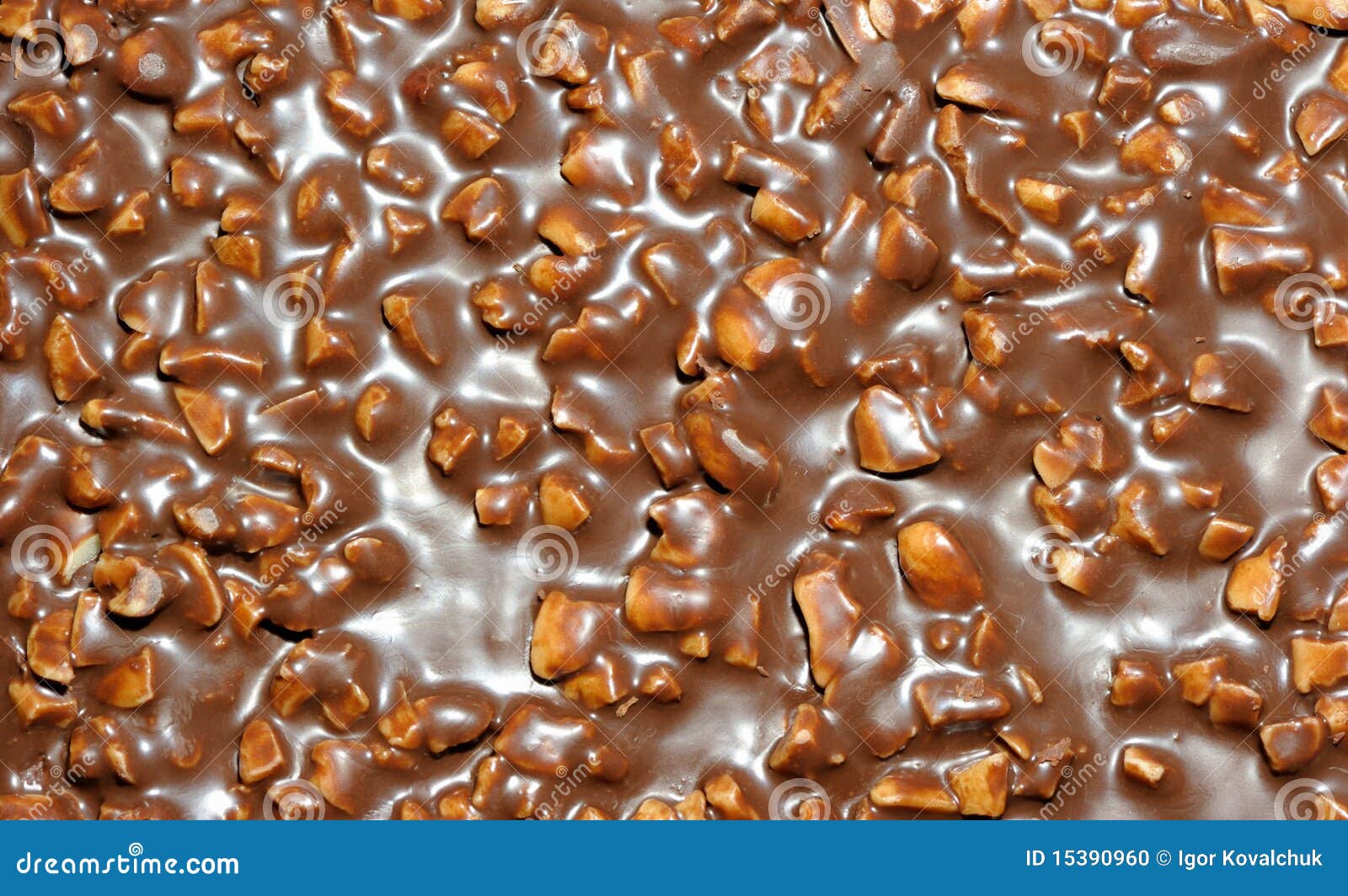 Texture of Chocolate with Nuts Stock Photo - Image of dark, cooking ...
