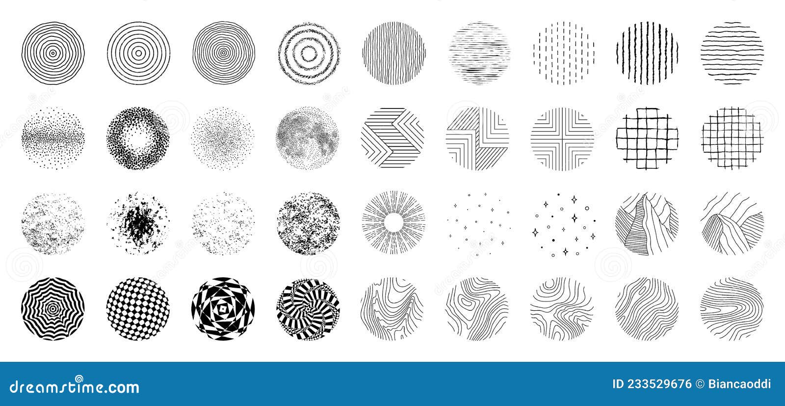 Texture Circle, Round Halftone Pattern. Vector Round Texture Clipart ...