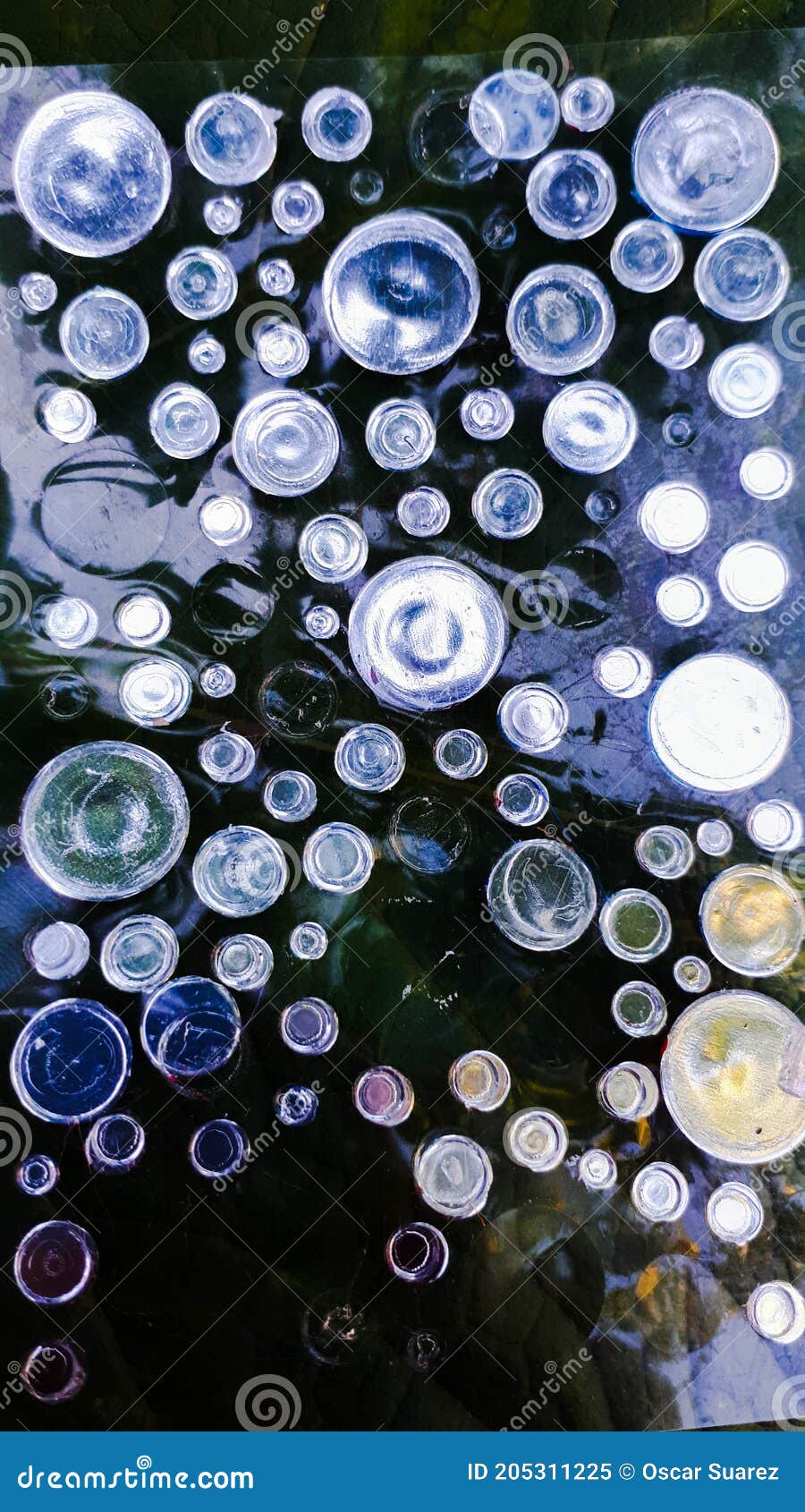 Texture with Circular Metallic Shapes. the Circles are of Different ...