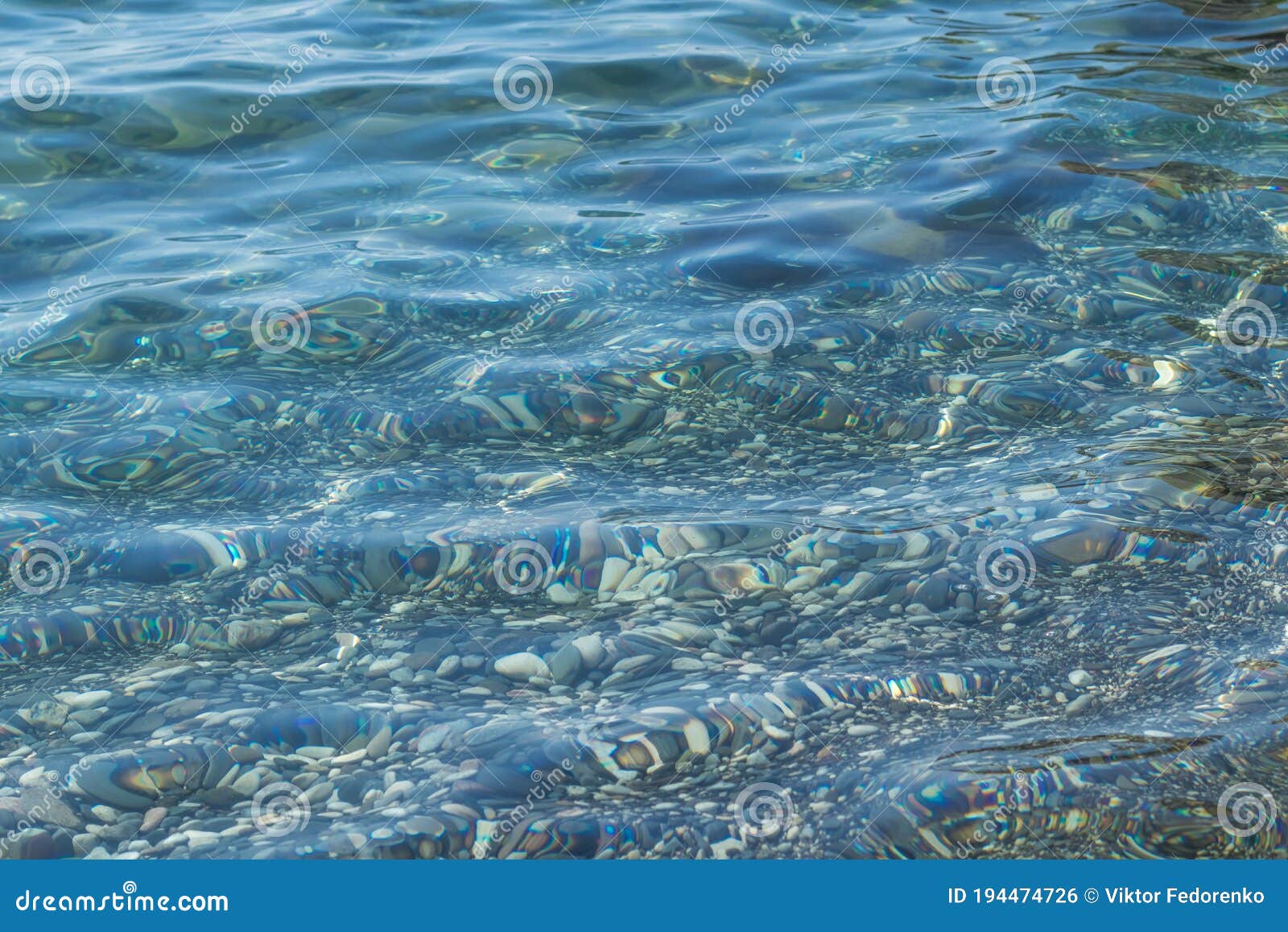 Texture of Clear Sea Water with a Translucent Bottom, Background Stock ...