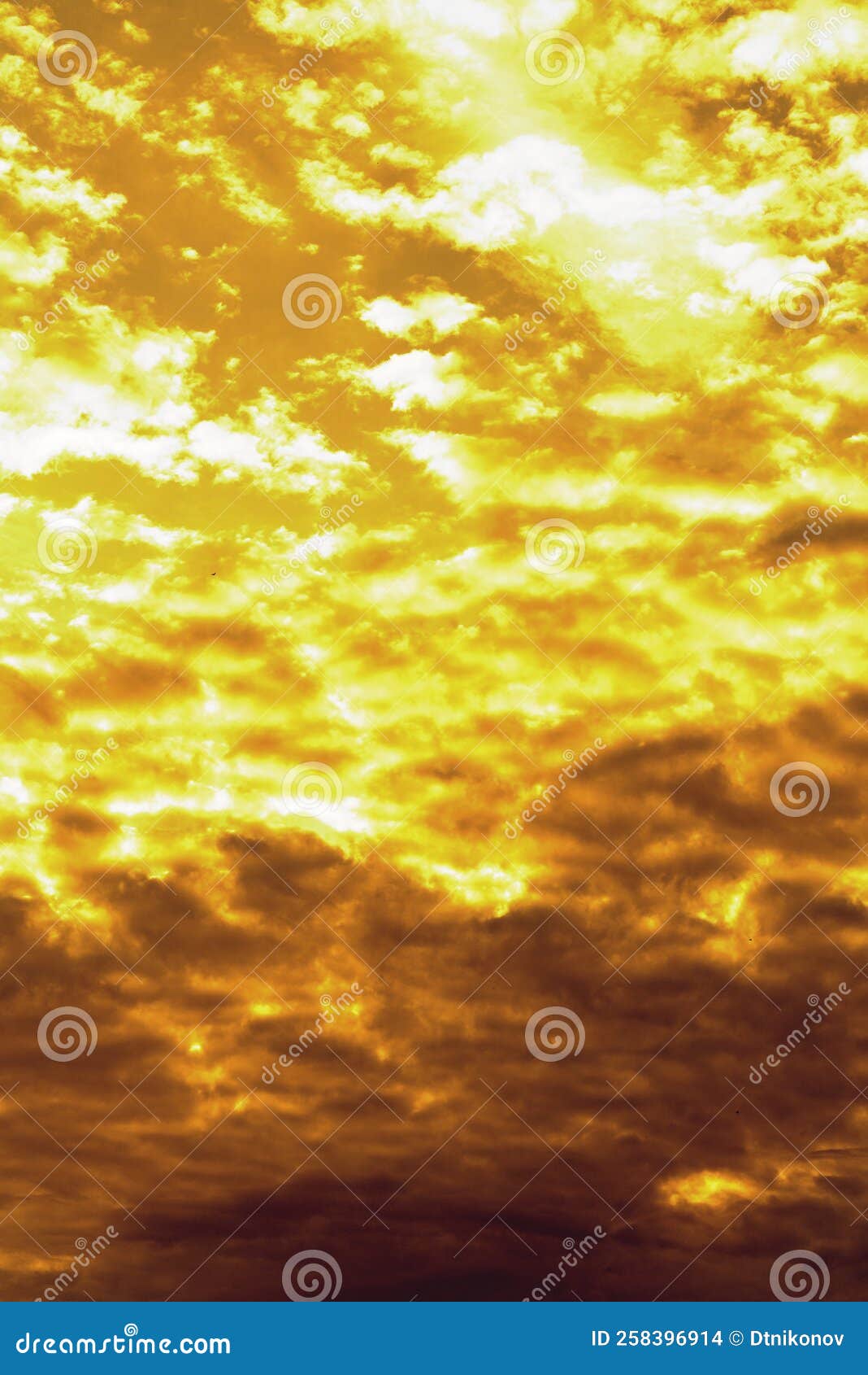 Texture of Clouds and Sky in Yellow Colors Stock Photo - Image of ...