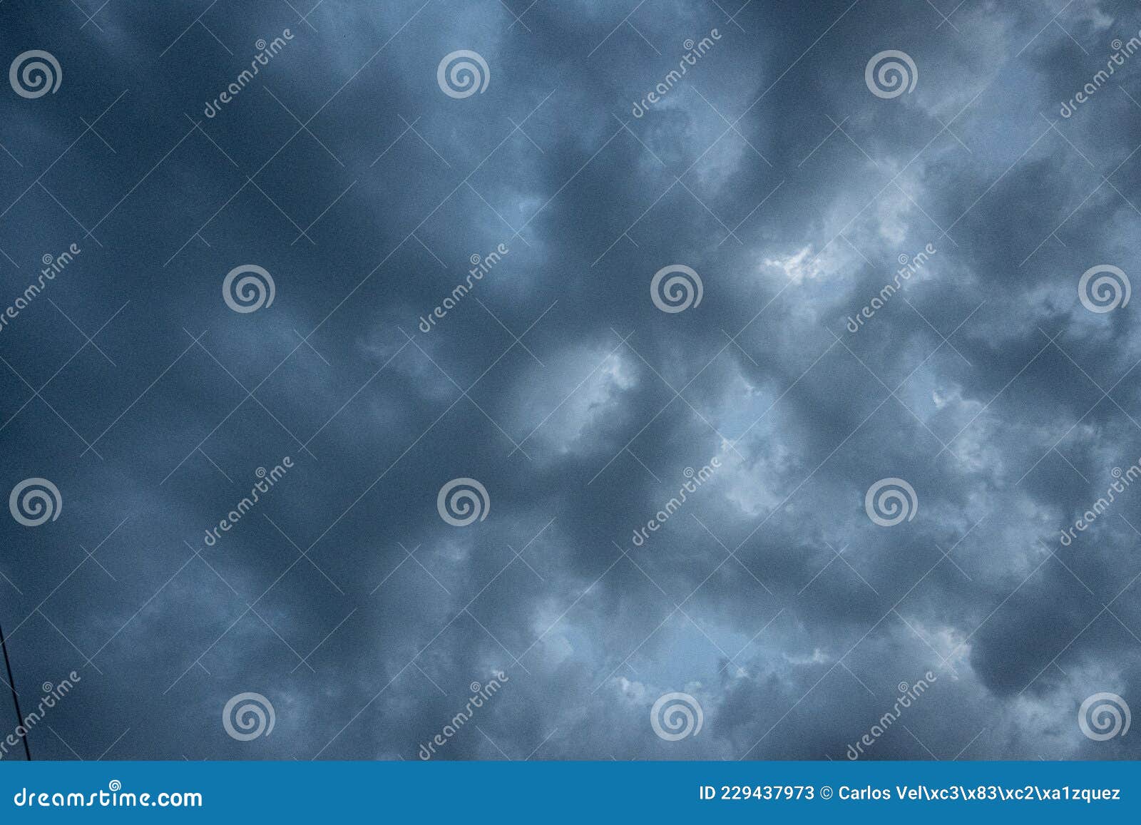 Texture of Cloudy Sky in Blue Color Stock Image - Image of outdoors ...