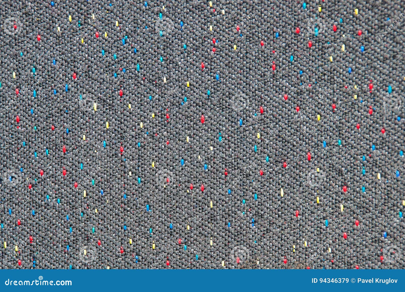 Texture of Coarse Gray Fabric with Interspersed Multicolor Threads ...