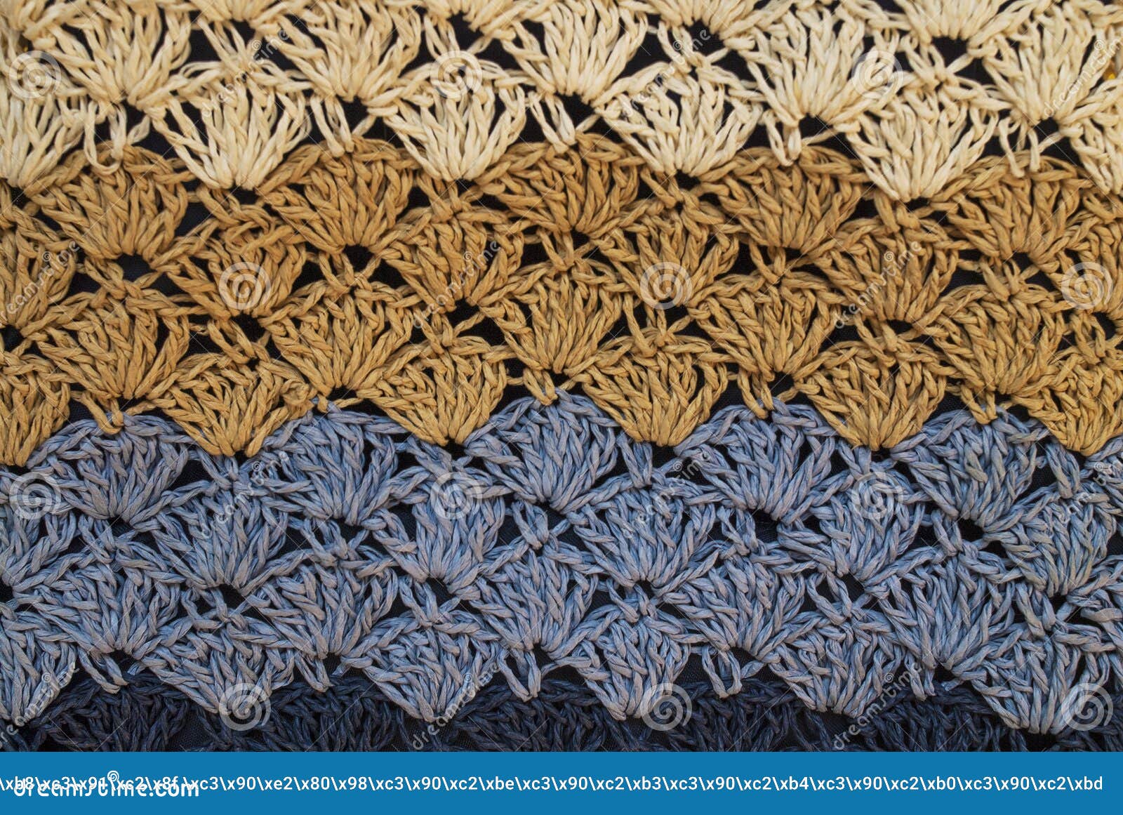 Texture of Coarse Knitted Textile of Different Colors. Stock Photo ...