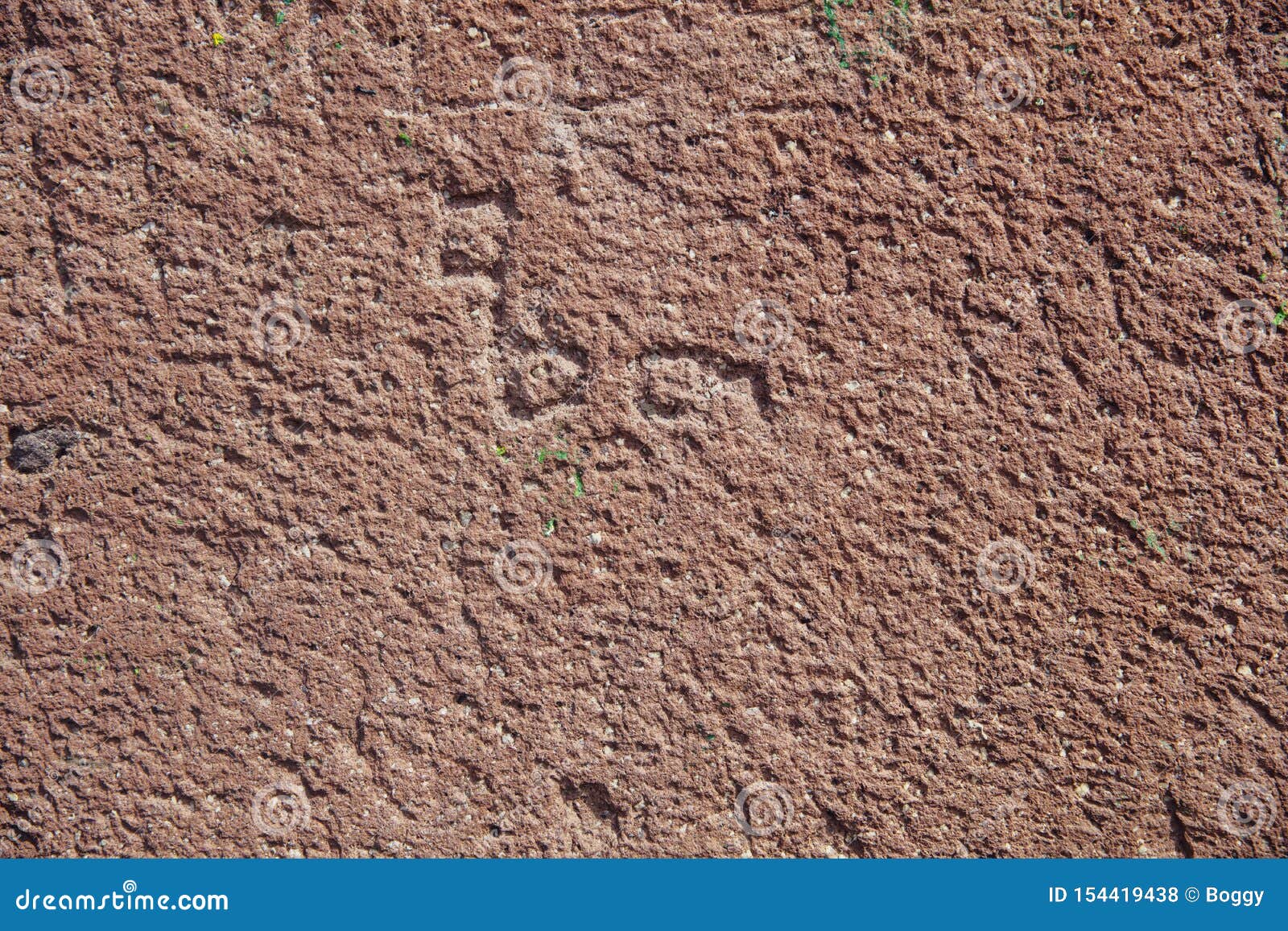 Texture of the Coarse Red Granular Wall Stock Photo - Image of ...