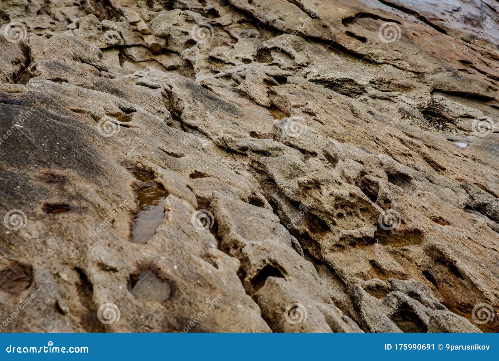 Texture of Coastal Old Stone. Rock Wallpaper. Stock Image - Image of ...