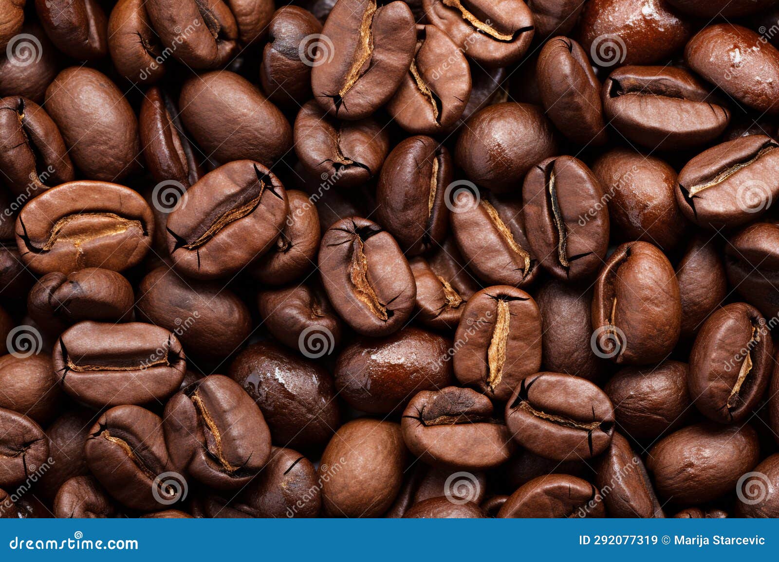 Texture of coffee beans stock image. Image of agriculture - 292077319