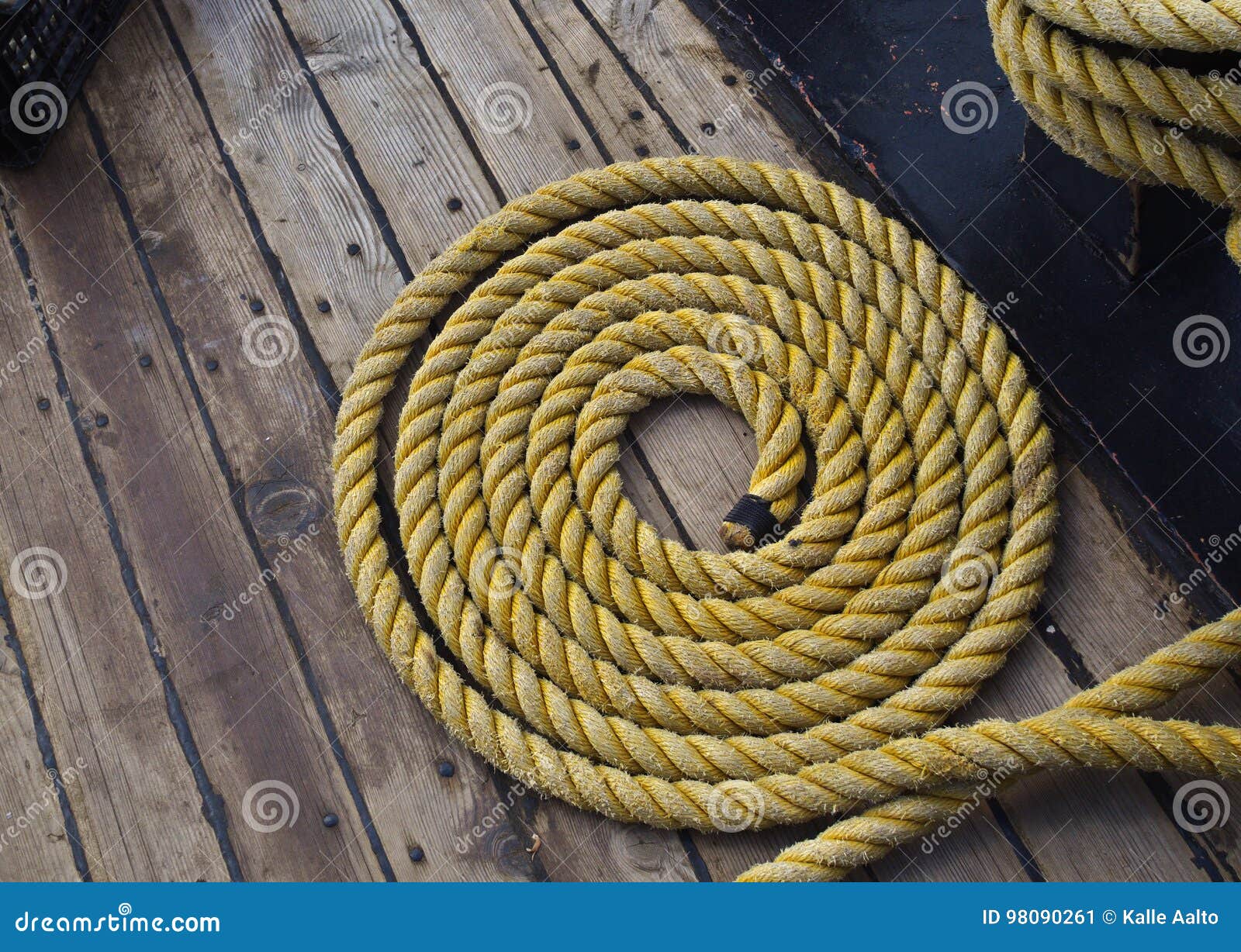 Texture of Coiled Marine or Nautical Rope Stock Image - Image of dock ...