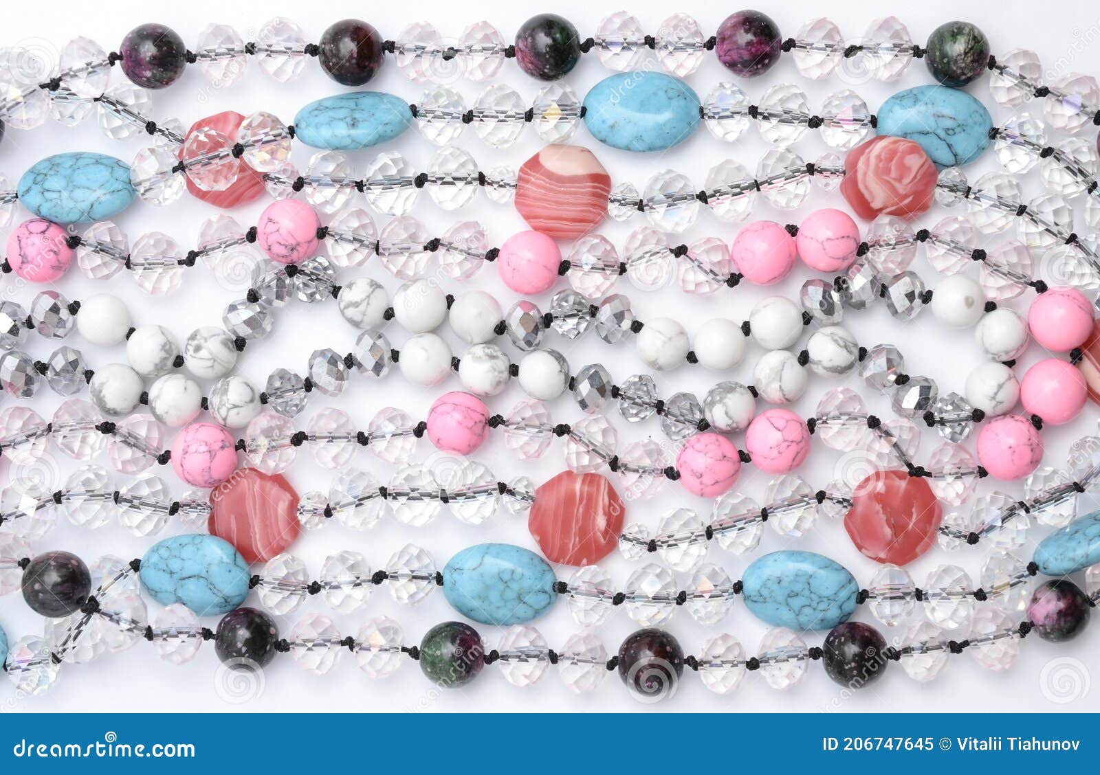 Texture of color beads stock image. Image of design - 206747645