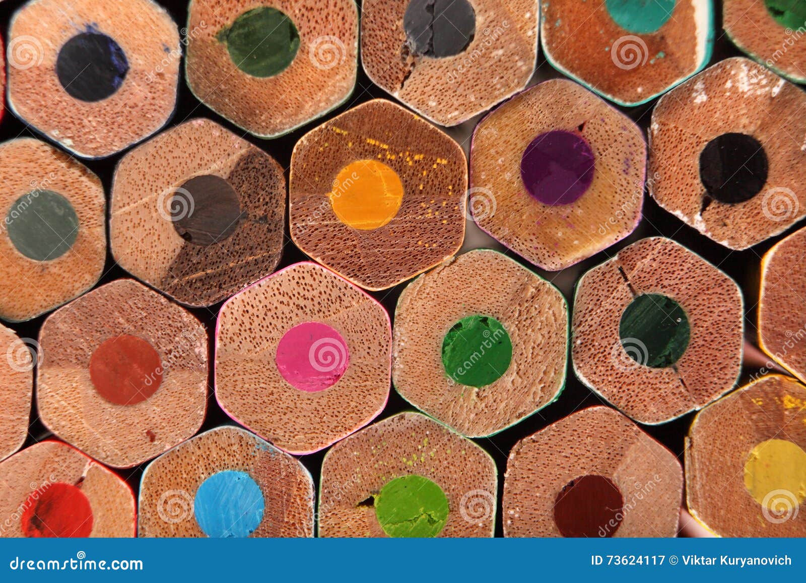 Texture of color pencils stock image. Image of hexagon - 73624117