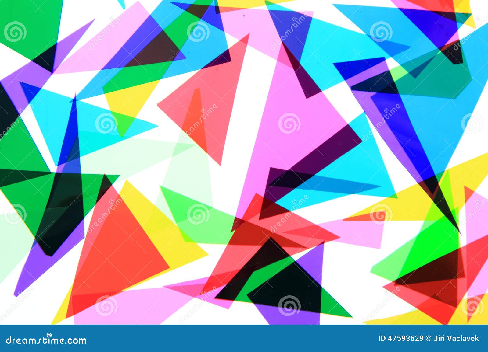 Texture from Color Plastic Triangles Stock Image - Image of abstract ...