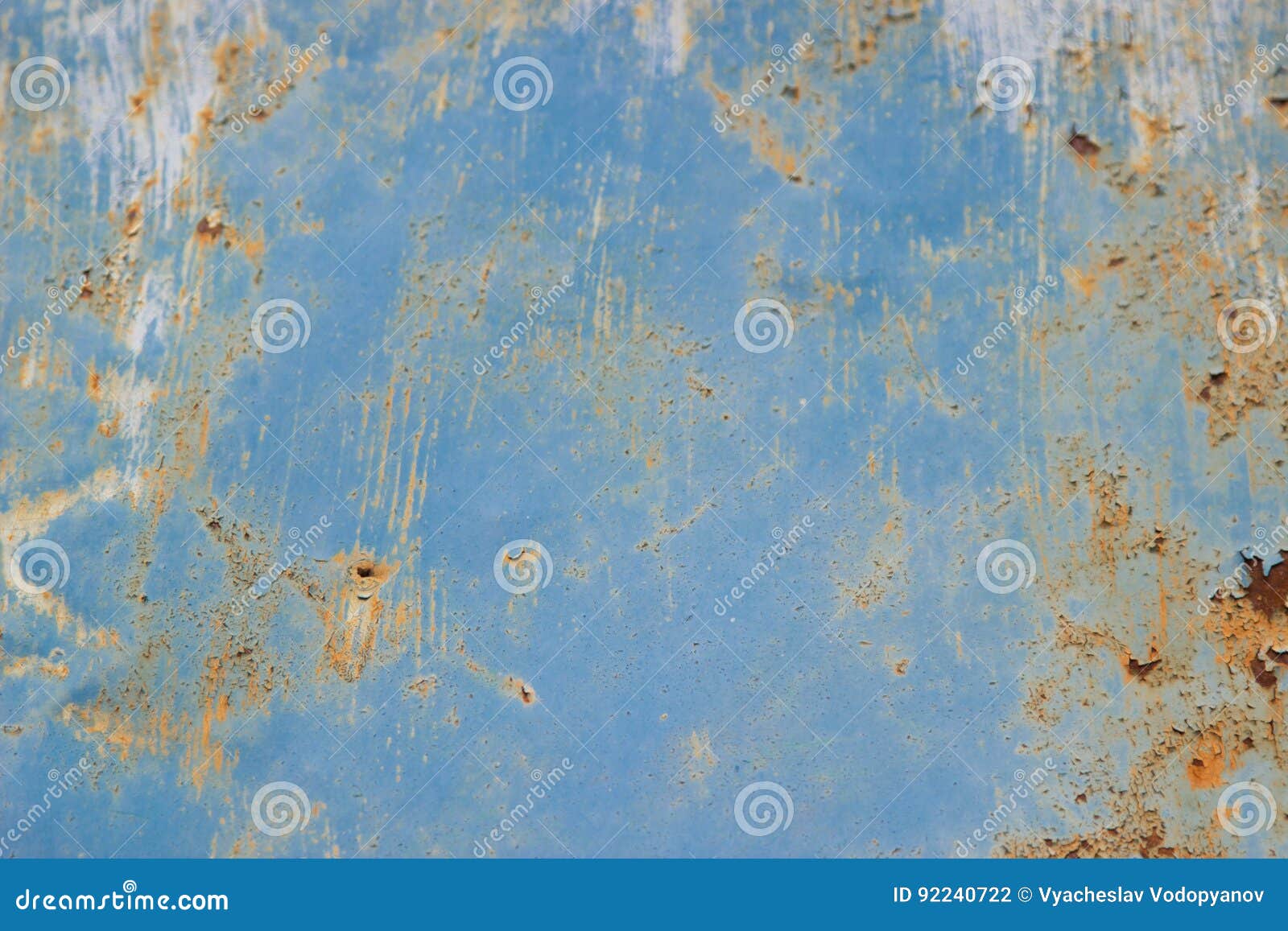Texture Colored Background. Old Rusty Blue Metal Surface. Texture of ...