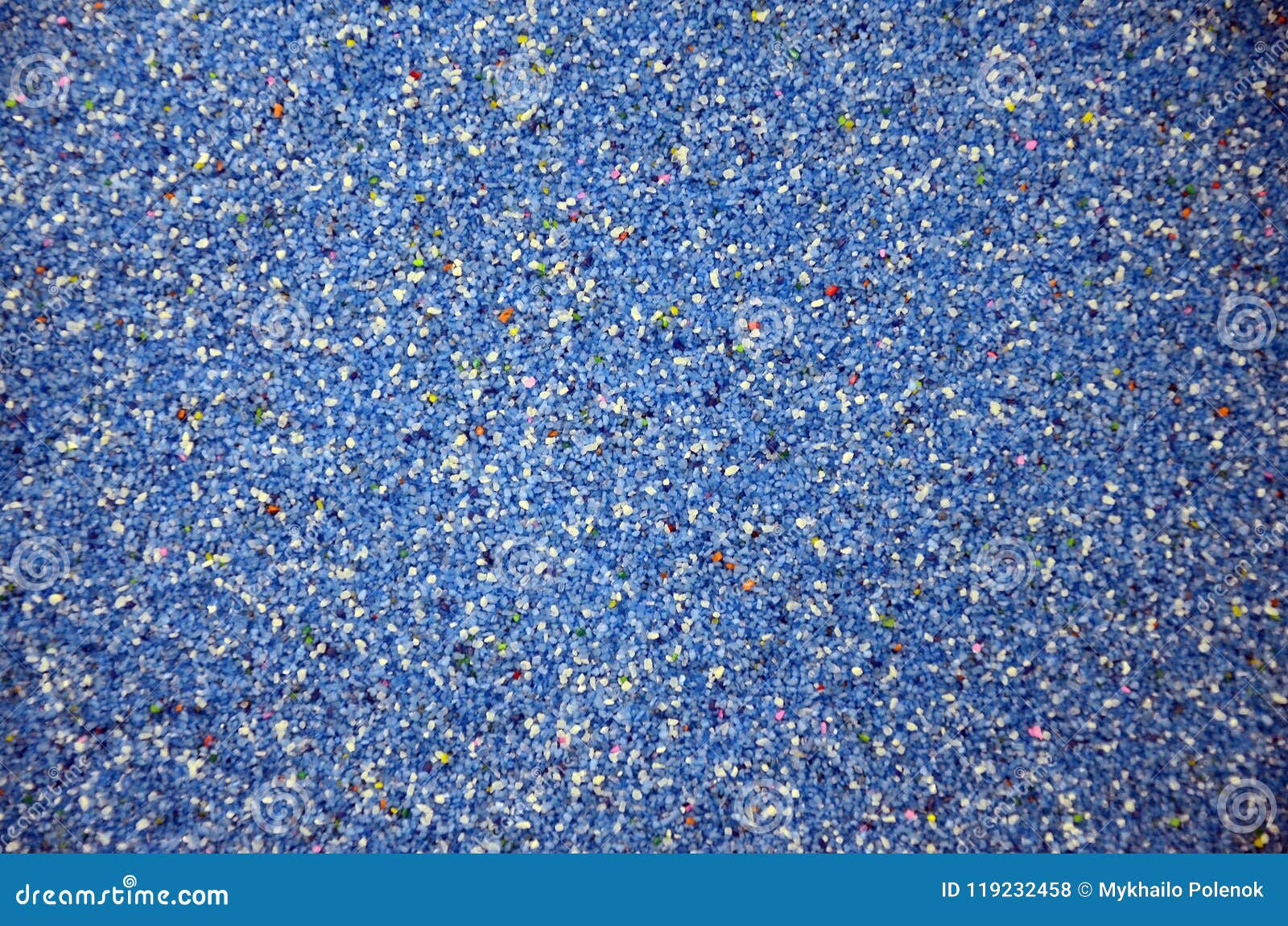 Texture of a Colored Granular Sand Close Up. Blue Grains Stock Photo ...