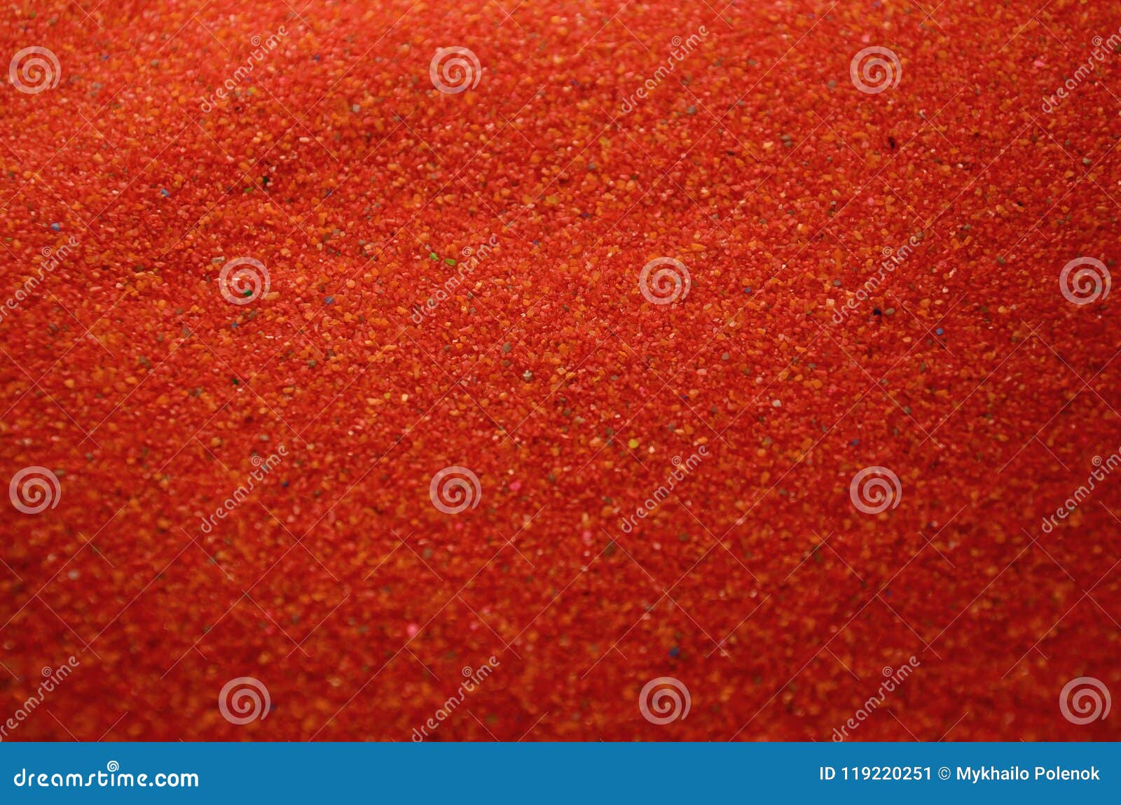 Texture of a Colored Granular Sand Close Up. Red Grains Stock Image ...