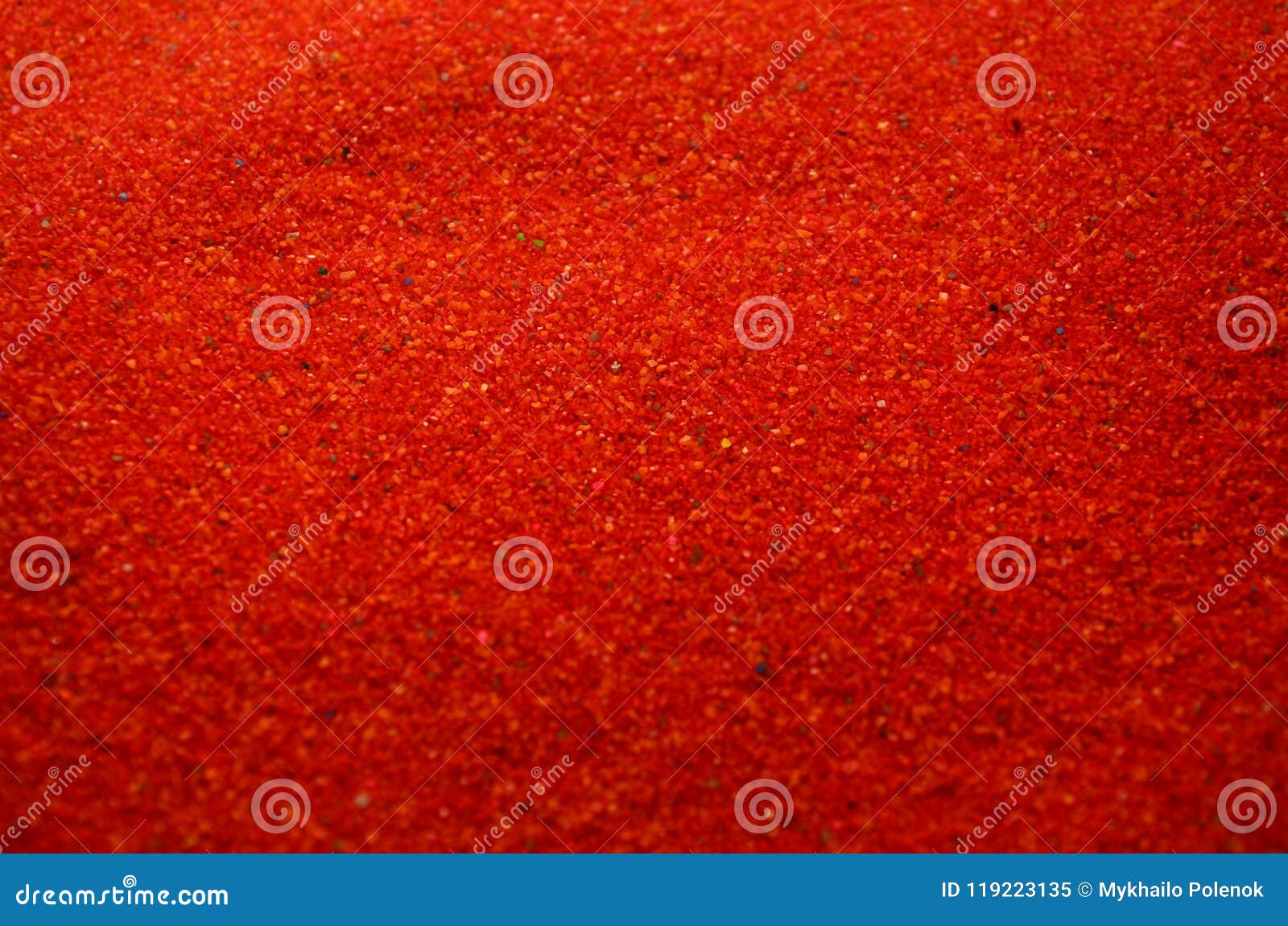 Texture of a Colored Granular Sand Close Up. Red Grains Stock Image ...