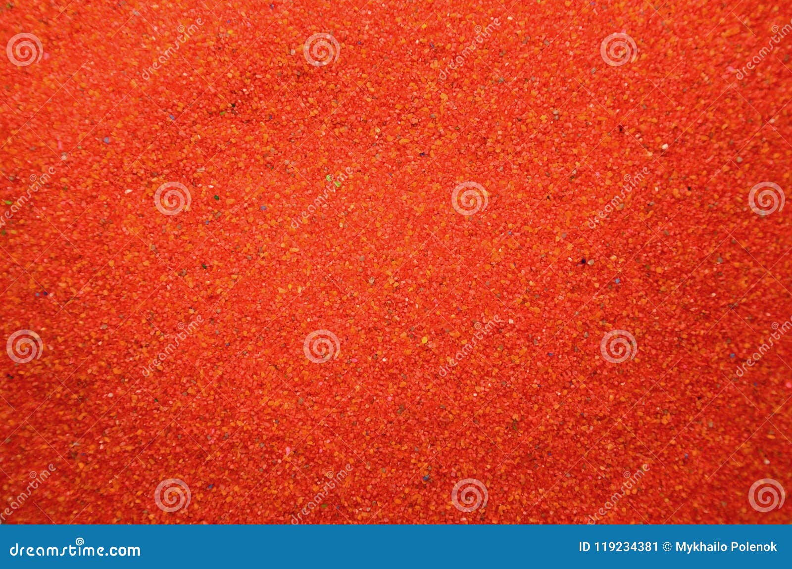 Texture of a Colored Granular Sand Close Up. Red Grains Stock Image ...