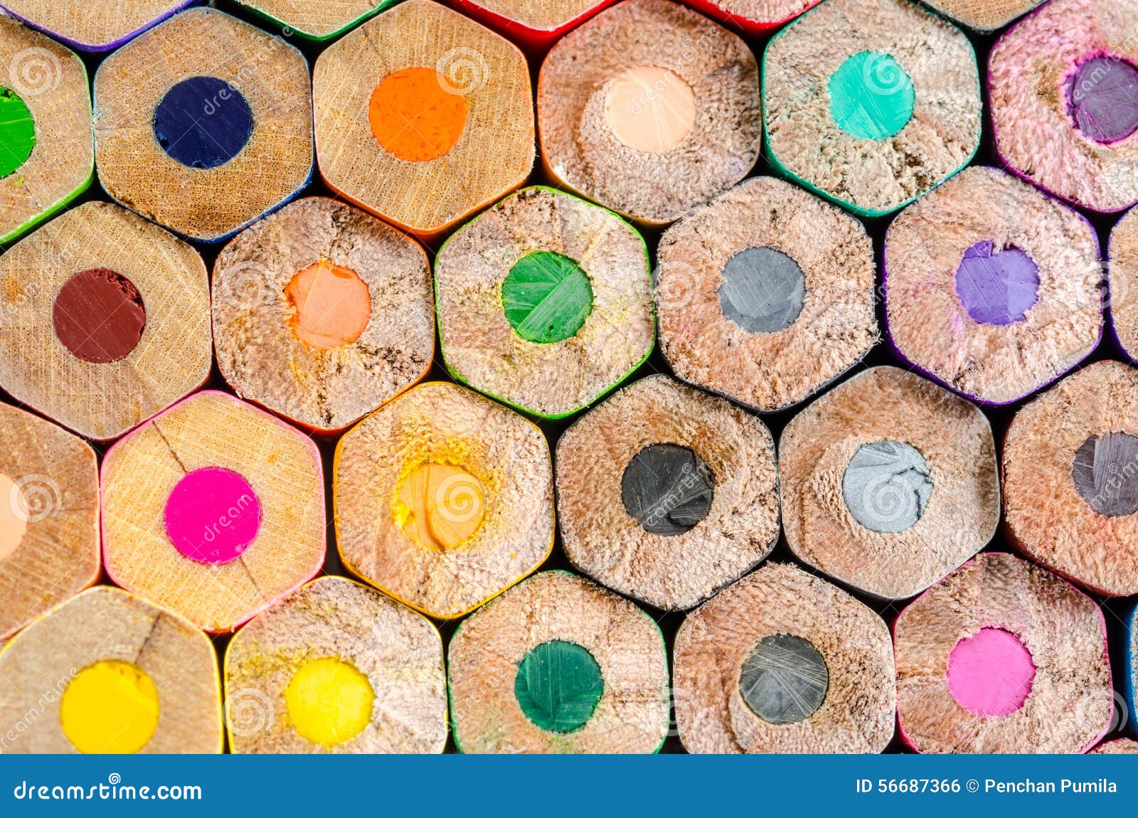 Texture of colored pencils stock photo. Image of dots - 56687366