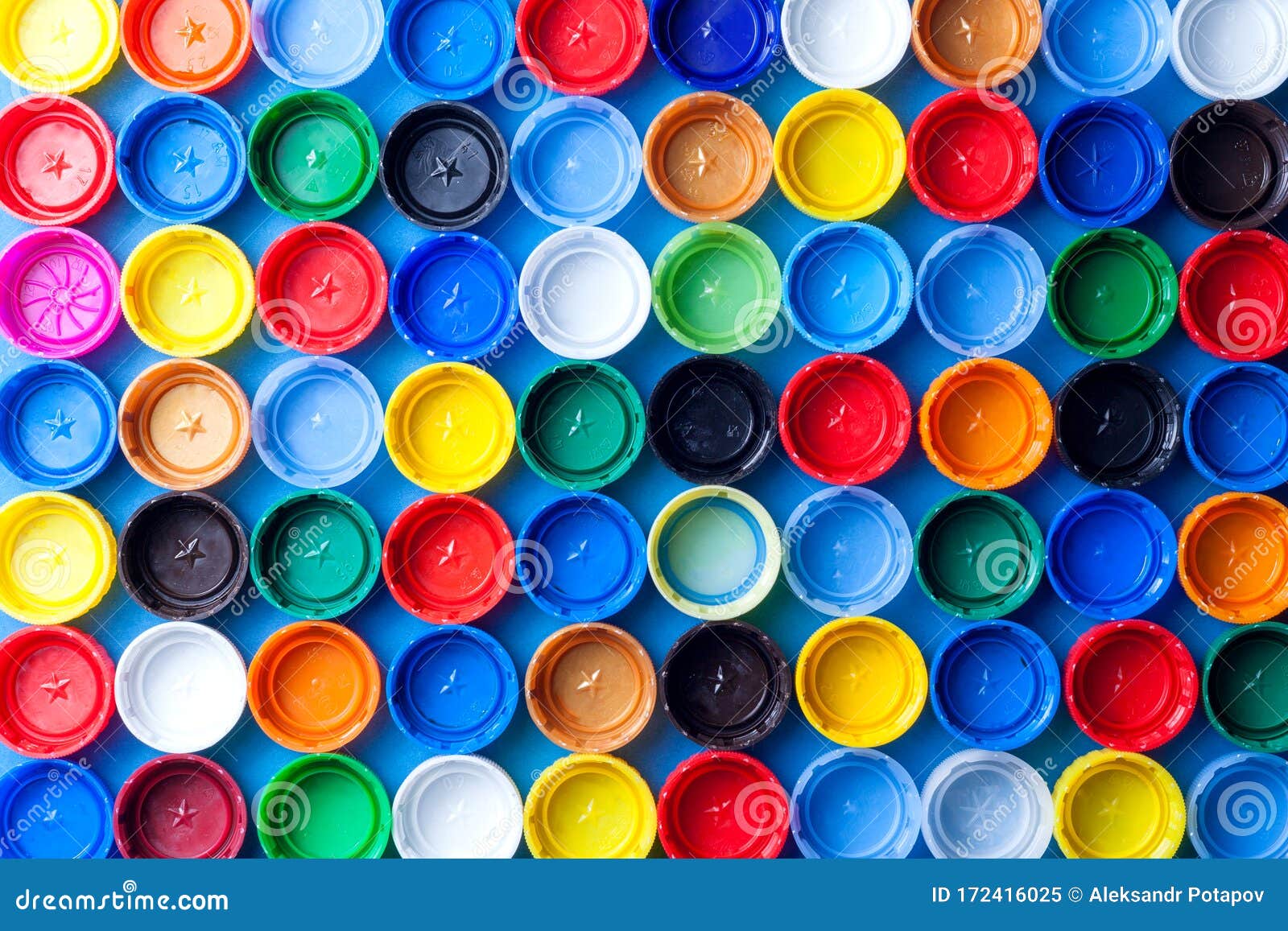 Texture of Colored Plastic Caps Stock Image - Image of recycling ...