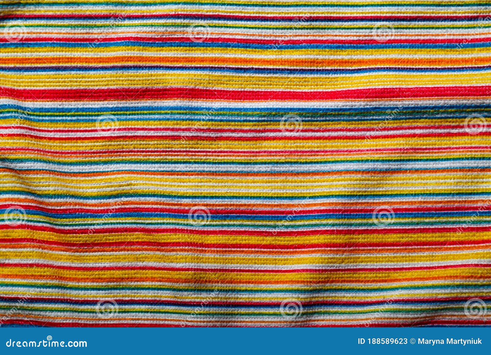Bright Striped Rainbow Design Fabric Texture Stock Image - Image of ...