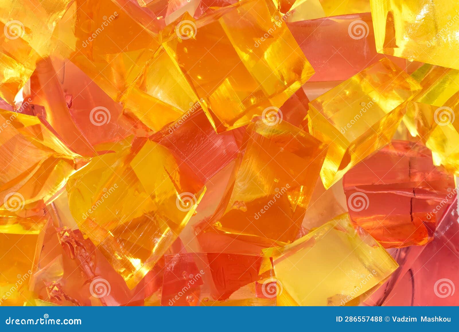 Texture from Colorful Jelly Cubes. Jelly Stock Photo - Image of fruity ...