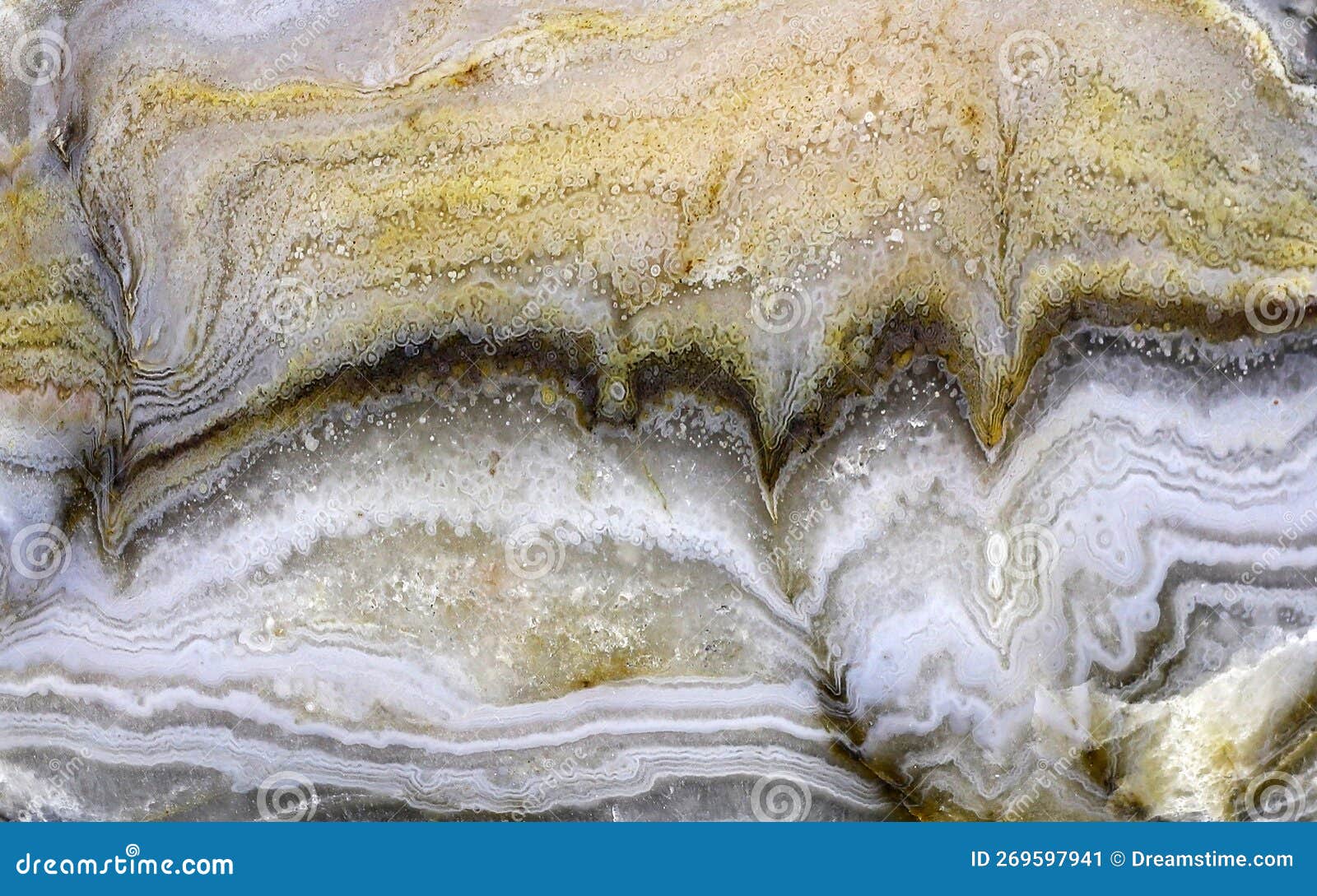 Texture of a Colorful Natural Stone with Layer Structure As a ...