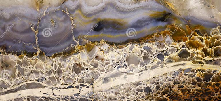 Texture of a Colorful Natural Stone with Layer Structure As a ...