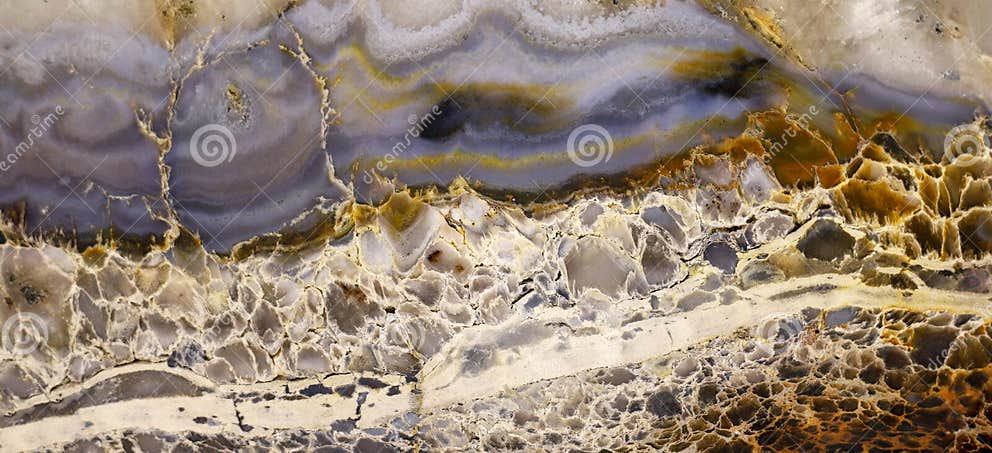 Texture of a Colorful Natural Stone with Layer Structure As a ...