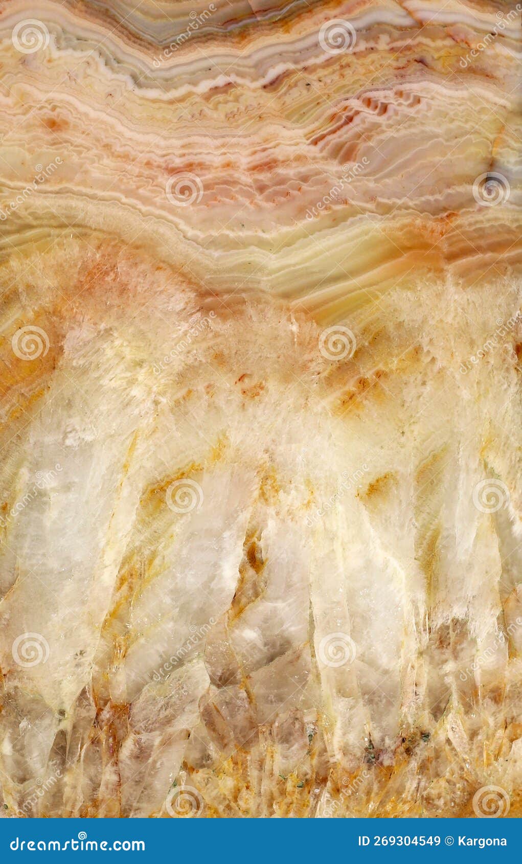 Texture of a Colorful Natural Stone with Layer Structure As a Vertical ...