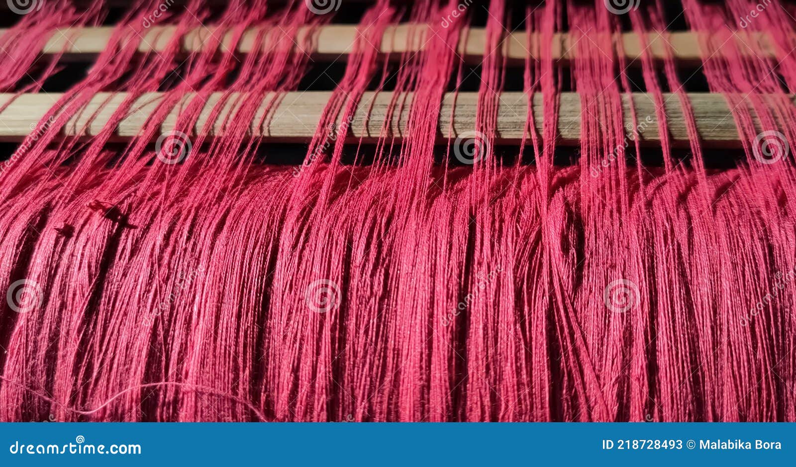 Texture of Colorful Threads in a Handloom Stock Image - Image of brown ...