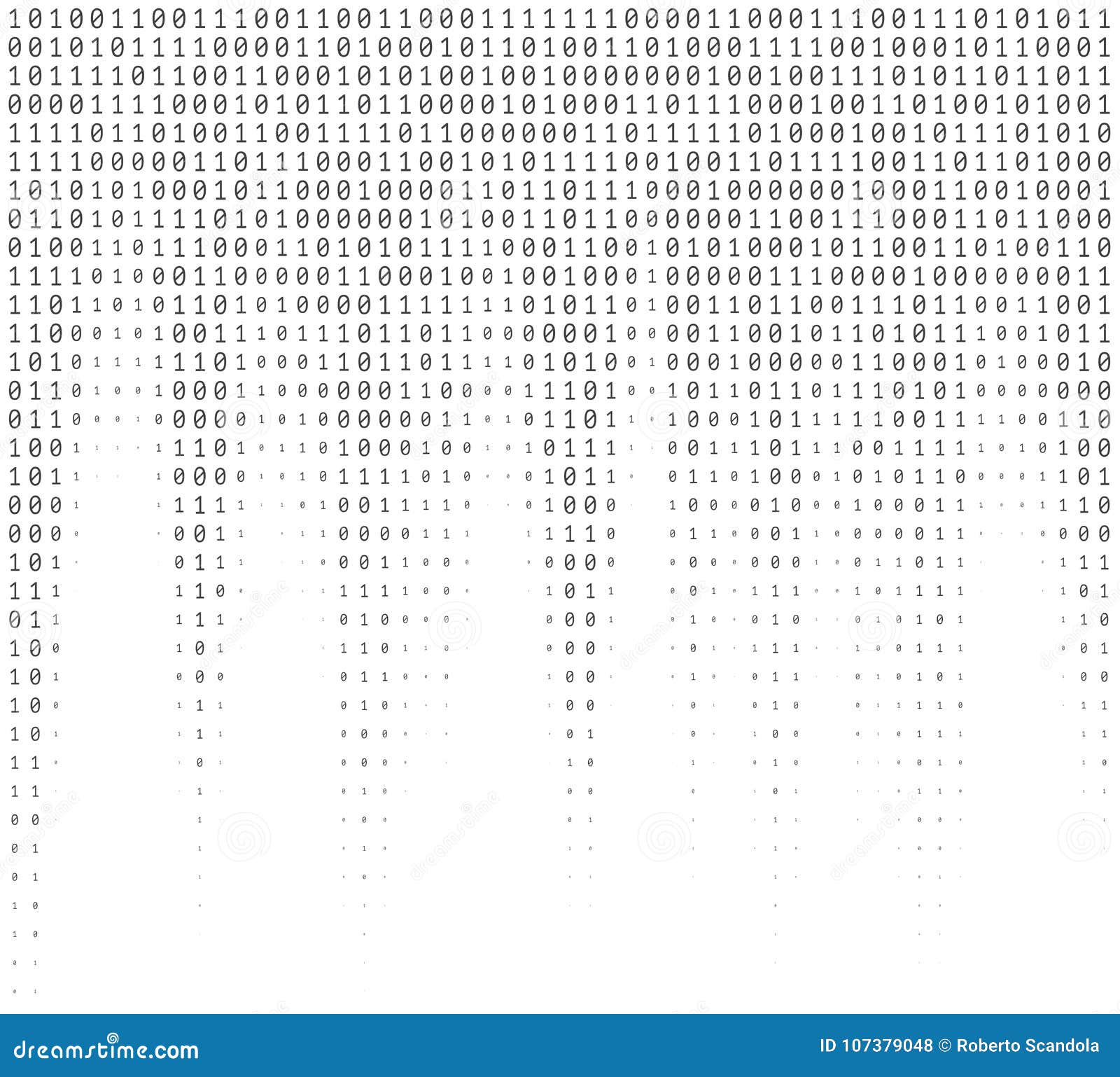 Binary Numbers Texture Vector Illustration | CartoonDealer.com #107379048