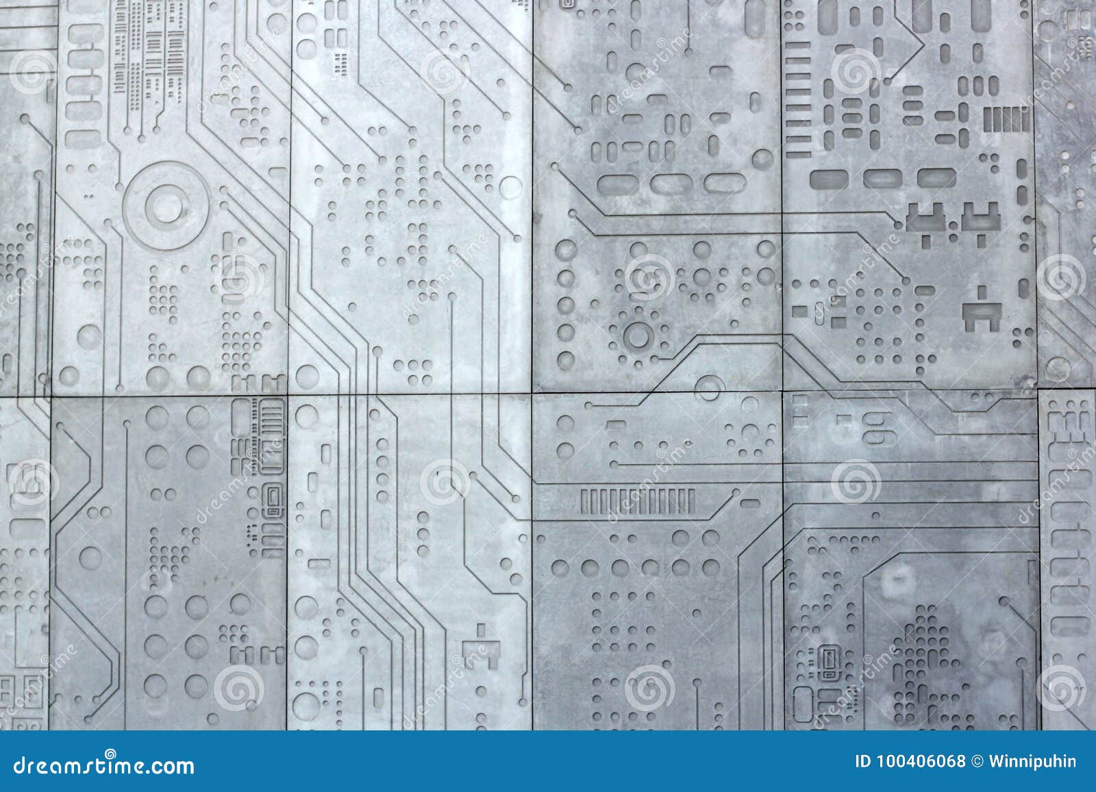 Texture Concrete Cemented Wall Tech Science Stock Photo - Image of ...