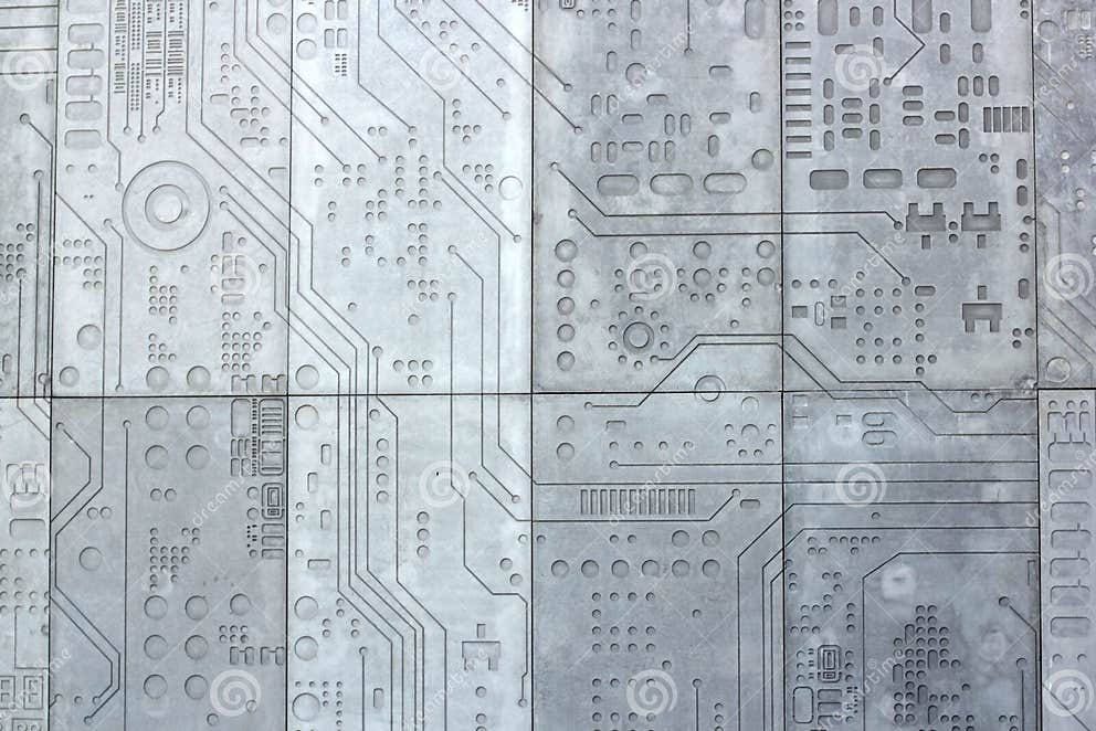 Texture Concrete Cemented Wall Tech Science Stock Photo - Image of ...