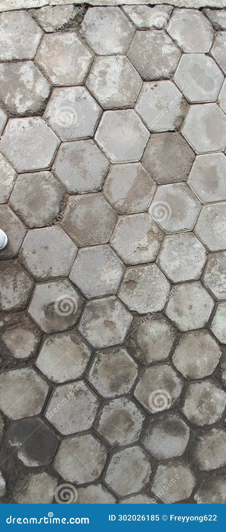 The Texture of Concrete Hexagonal Paving Tiles Close-up Stock Image ...