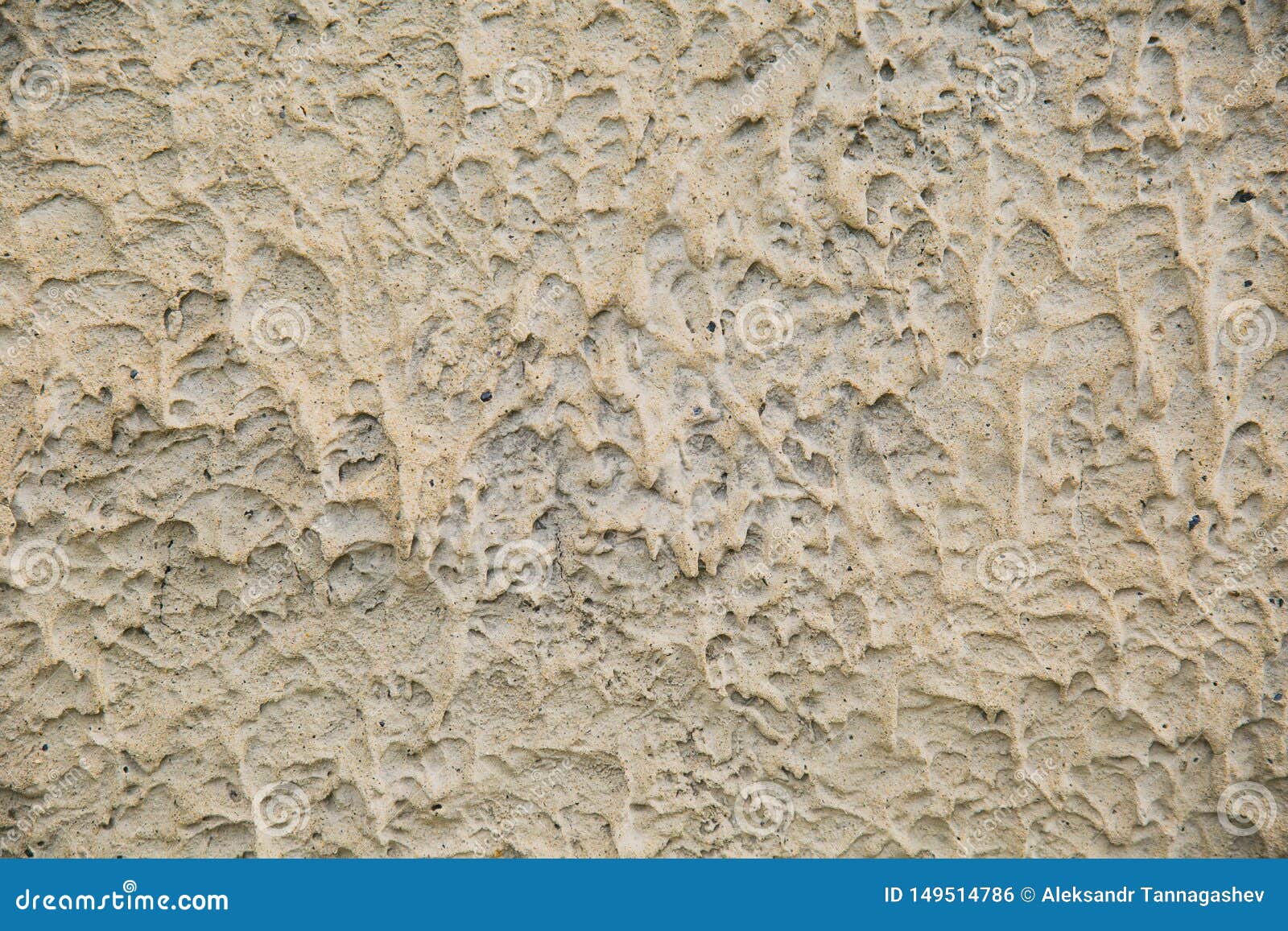 Texture of Concrete and Plaster on the Wall. Drips on the Wall Close-up ...