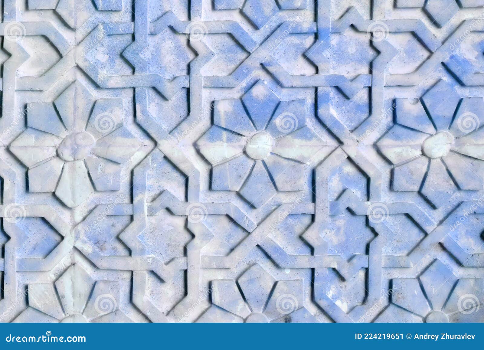 The Texture On The Concrete Surface Is Blue, Close Up. Background Of ...