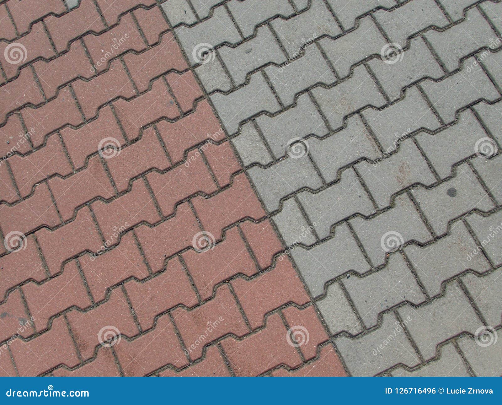 Texture of a Concrete Tiles Pavement Stock Photo - Image of lawn ...