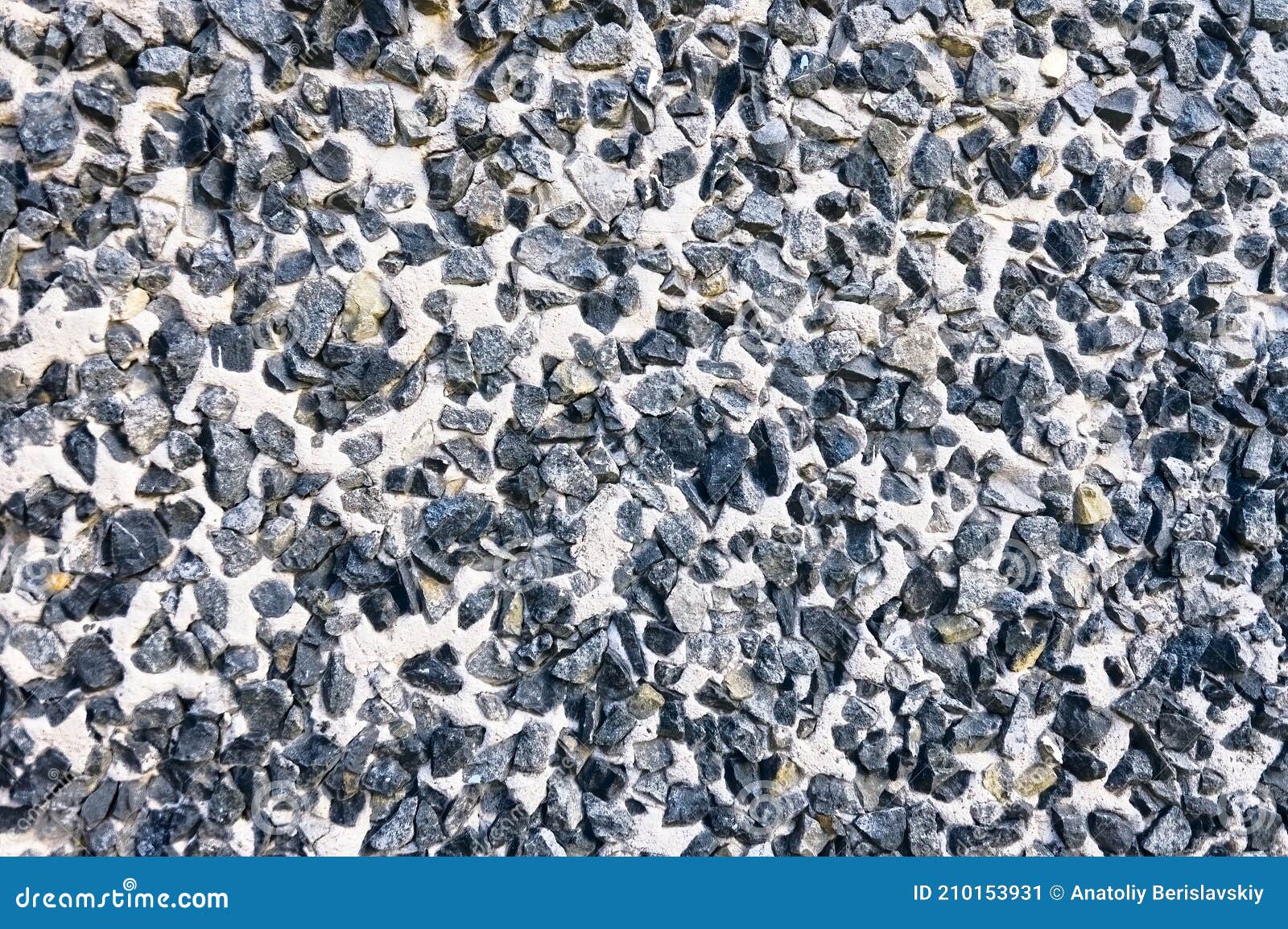 Texture of Concrete Wall with Granite Rubble Close-up Stock Image ...