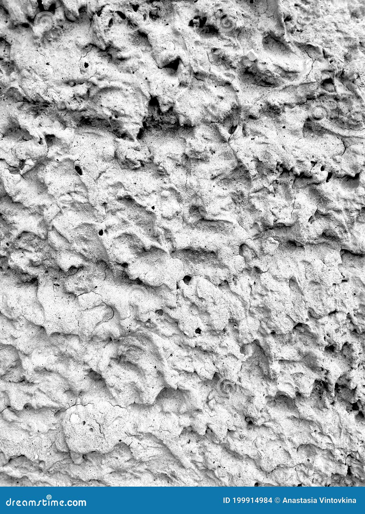 The Texture of the Concrete Wall is Gray. Uneven Bumpy Surface Close To ...