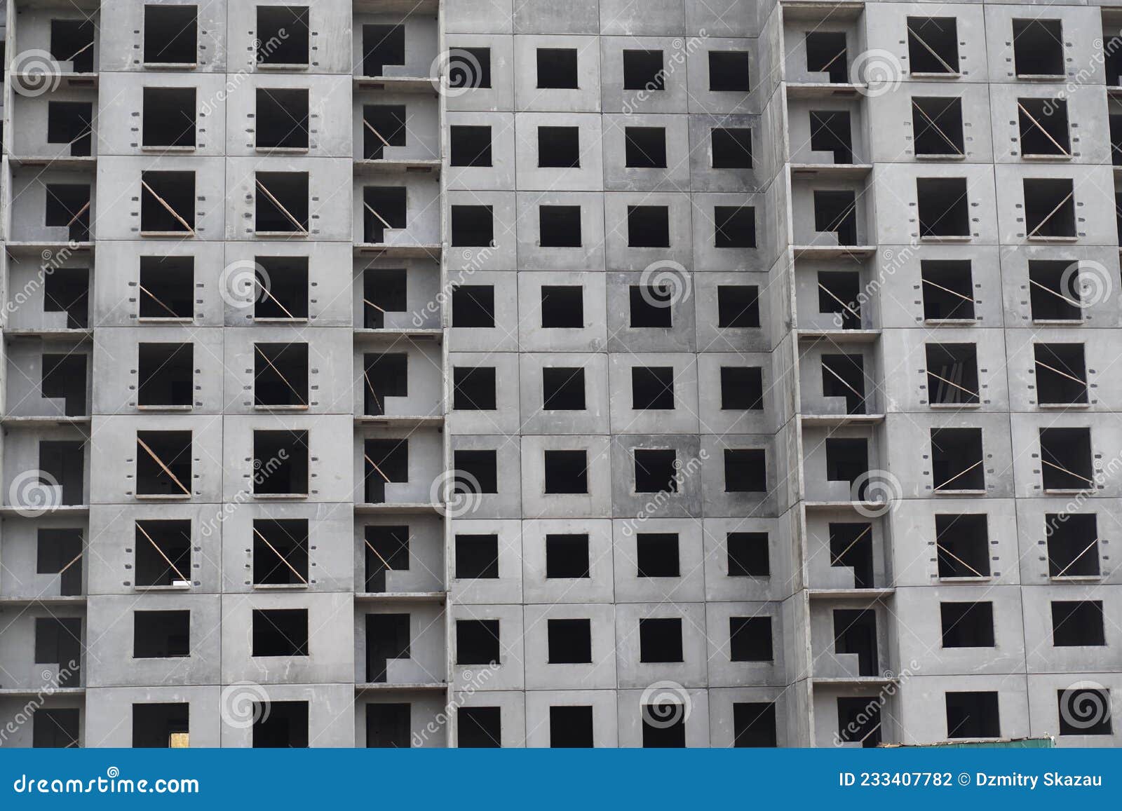 The Texture of a Multi-storey Building Under Construction Stock Photo ...