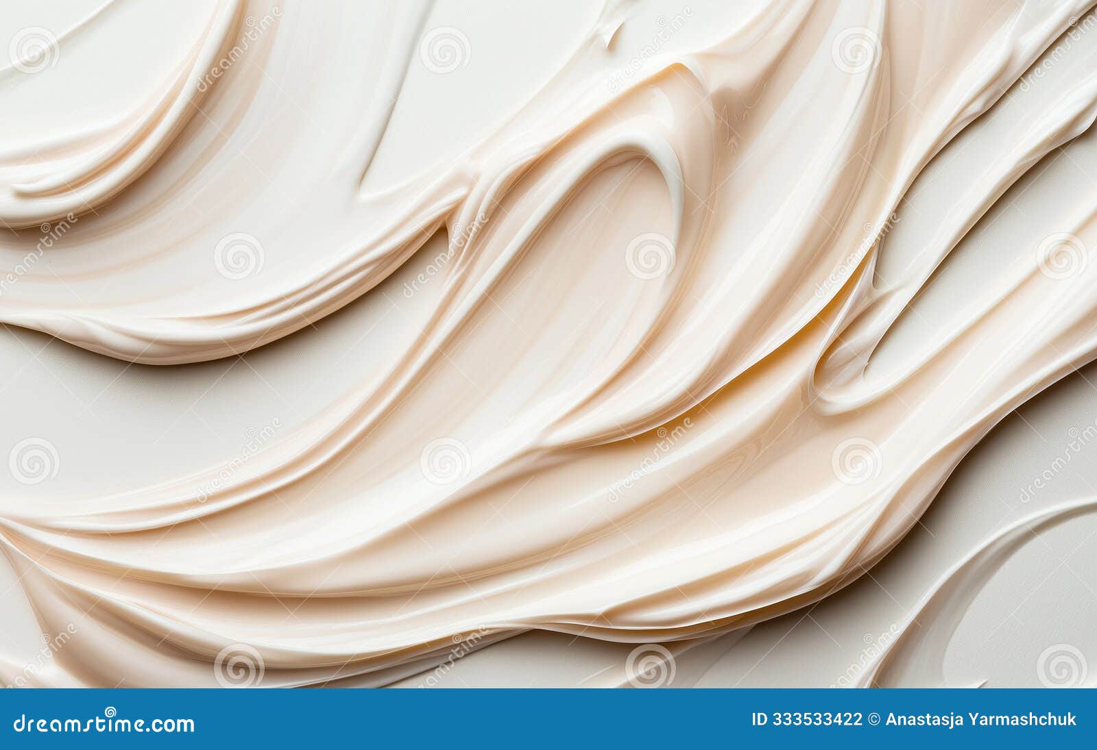 The Texture of a Cosmetic Cream Spread in Broad, Smooth Strokes. the ...