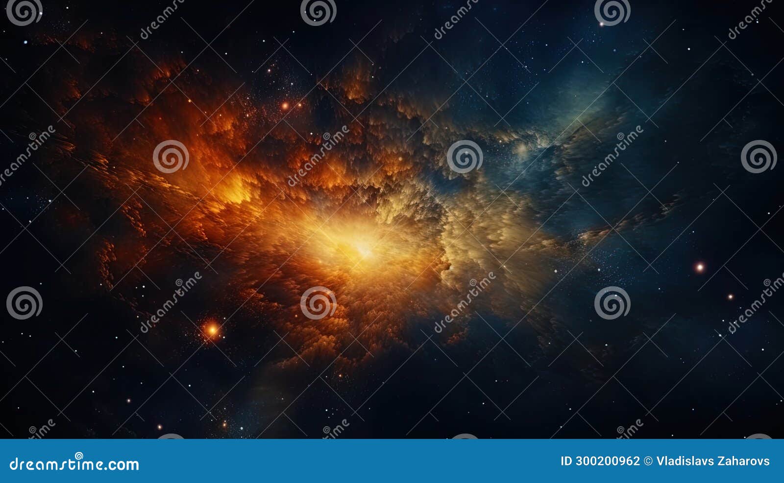 The Texture of Cosmic Endlessness with Galactic Spiral Forms Stock ...