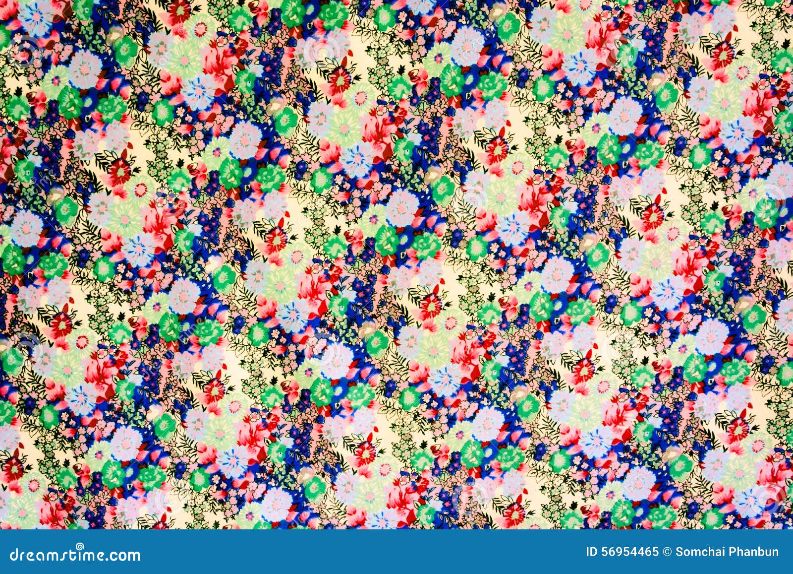 The Texture of Cotton Fabric with Small Flowers Stock Image - Image of ...