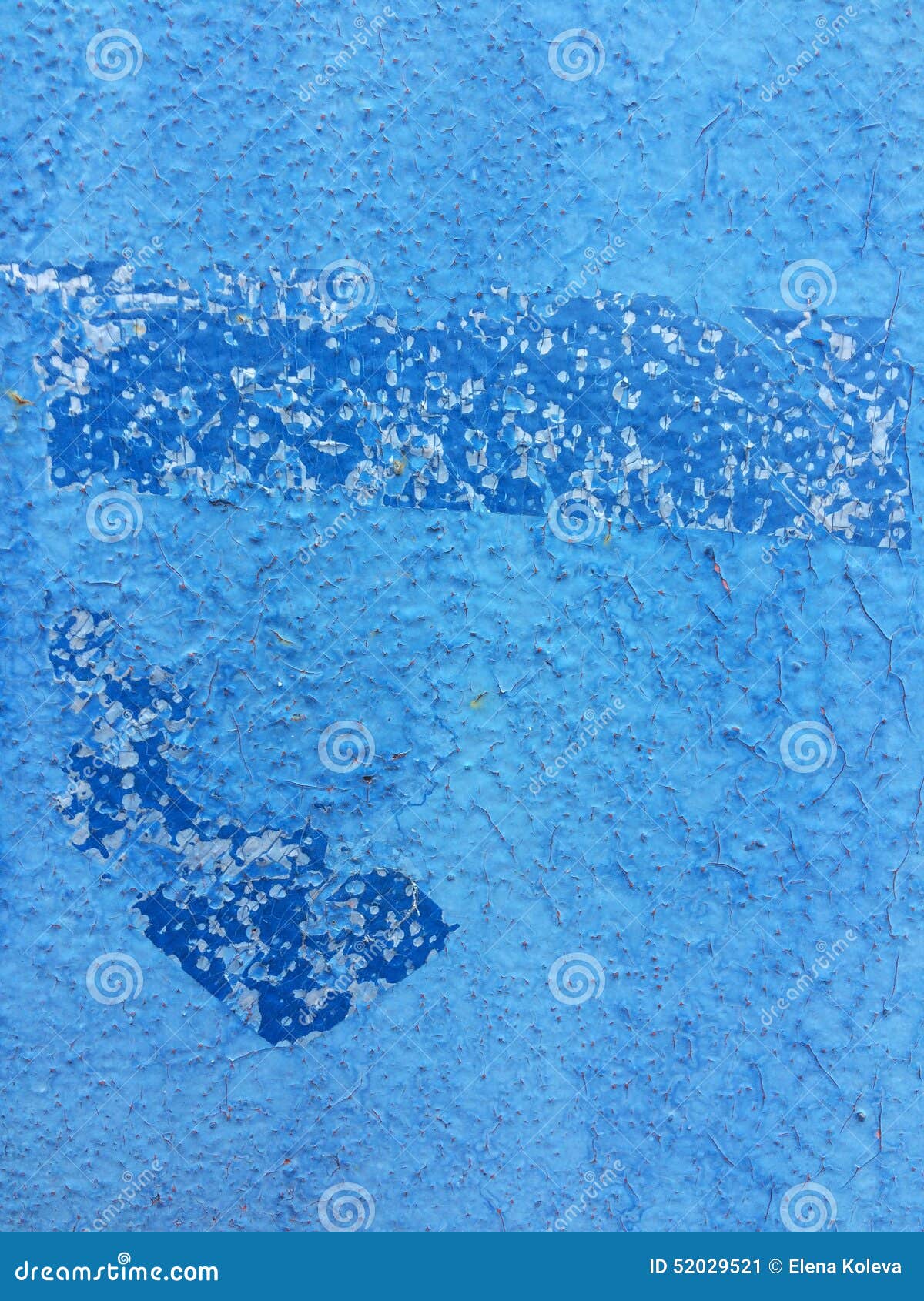 Texture Cracked Blue Paint Wall Stock Image - Image of blue, cracked ...