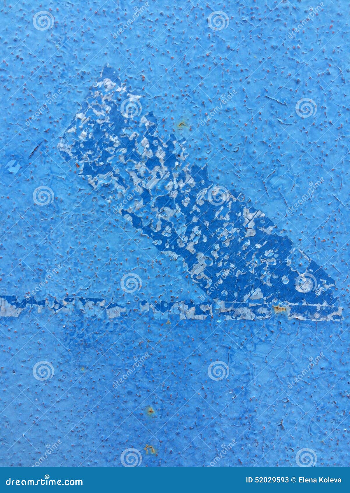 Texture Cracked Blue Paint Wall Stock Image - Image of cracked, aged ...